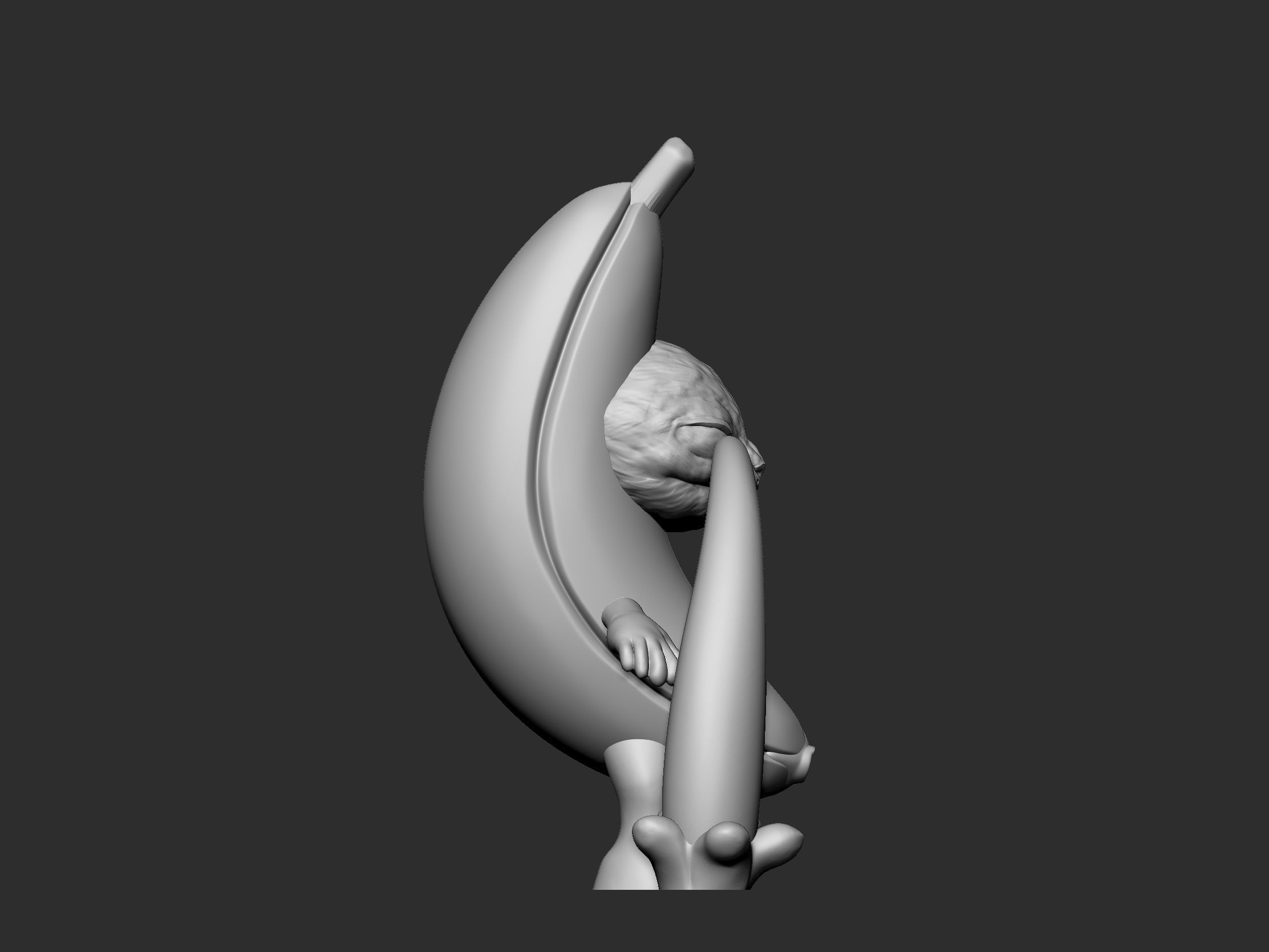Banana Cat - STL - OBJ - FBX 3D model 3D printable | CGTrader