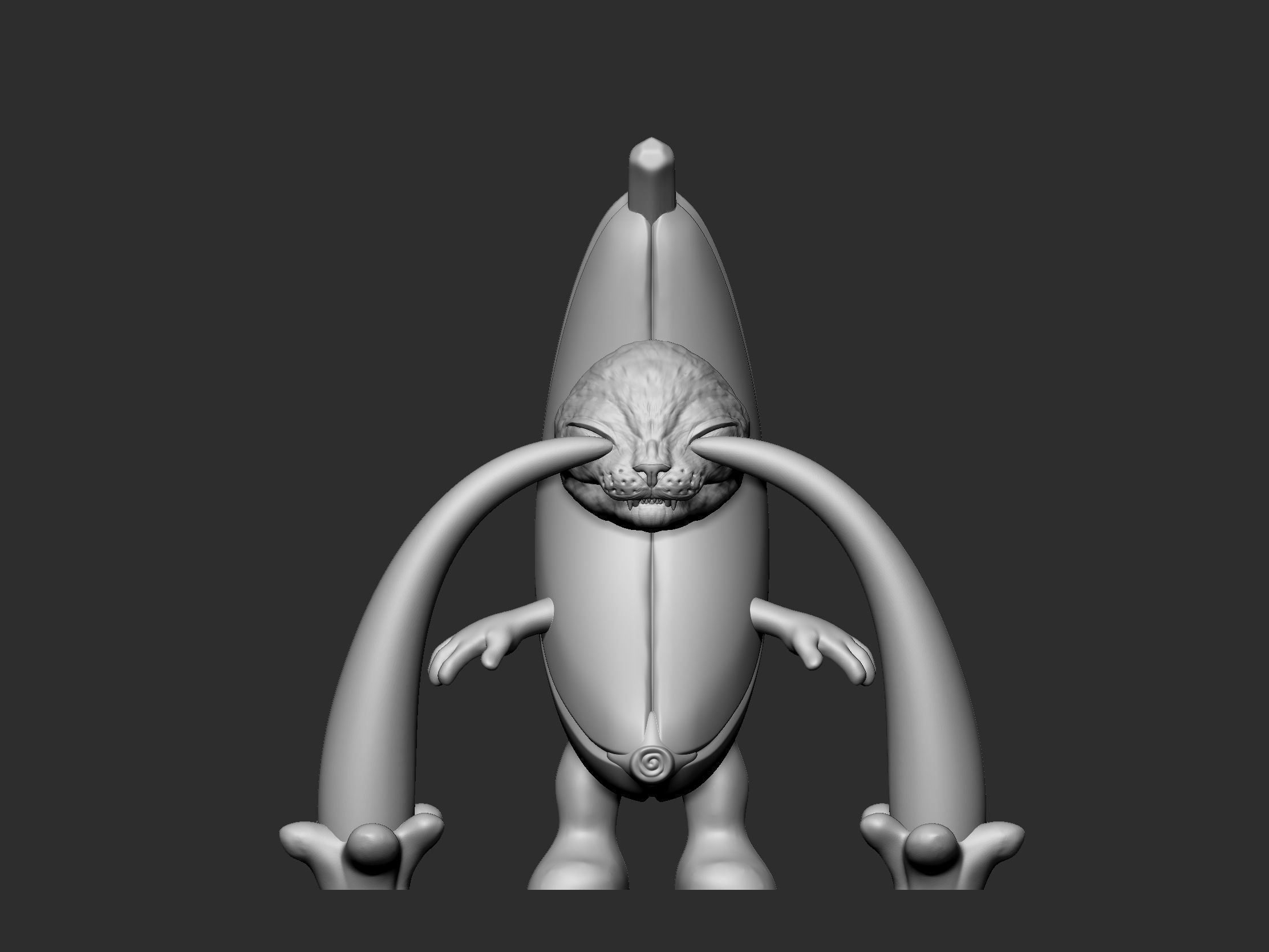 Banana Cat - STL - OBJ - FBX 3D model 3D printable | CGTrader