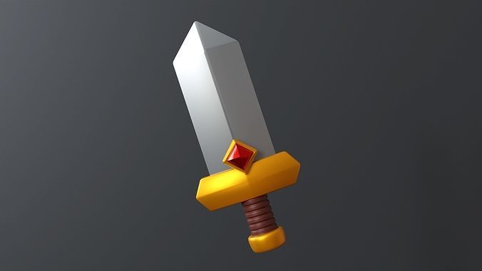 3D model SWORD CARTOON VR / AR / low-poly | CGTrader