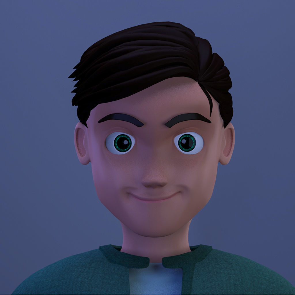 3D boy character free 3D model rigged | CGTrader