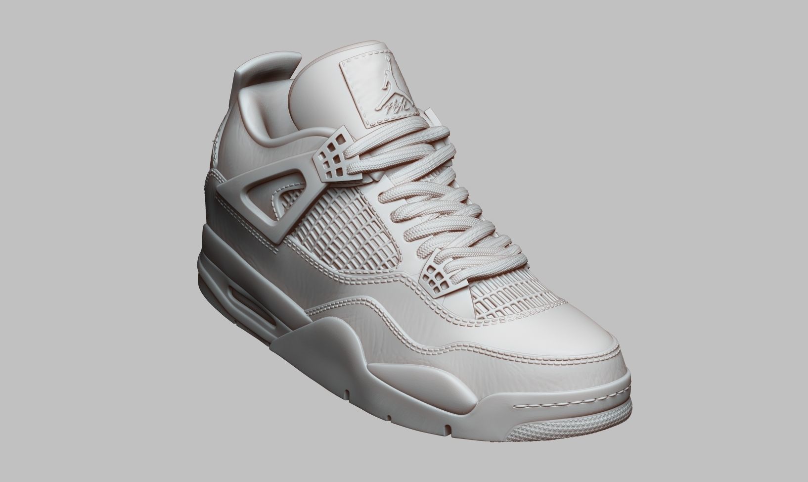 Air Jordan 4 shoe 3D model 3D printable | CGTrader