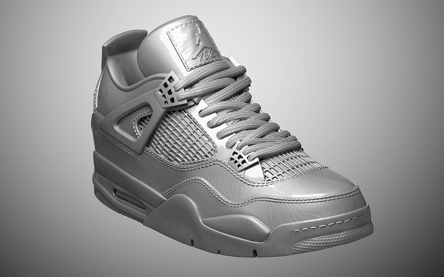 Air Jordan 4 shoe 3D model 3D printable | CGTrader