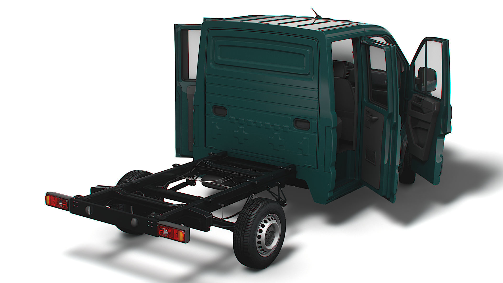 MAN TGE Chassis DoubleCab L1 HQInterior 2023 3D model | CGTrader