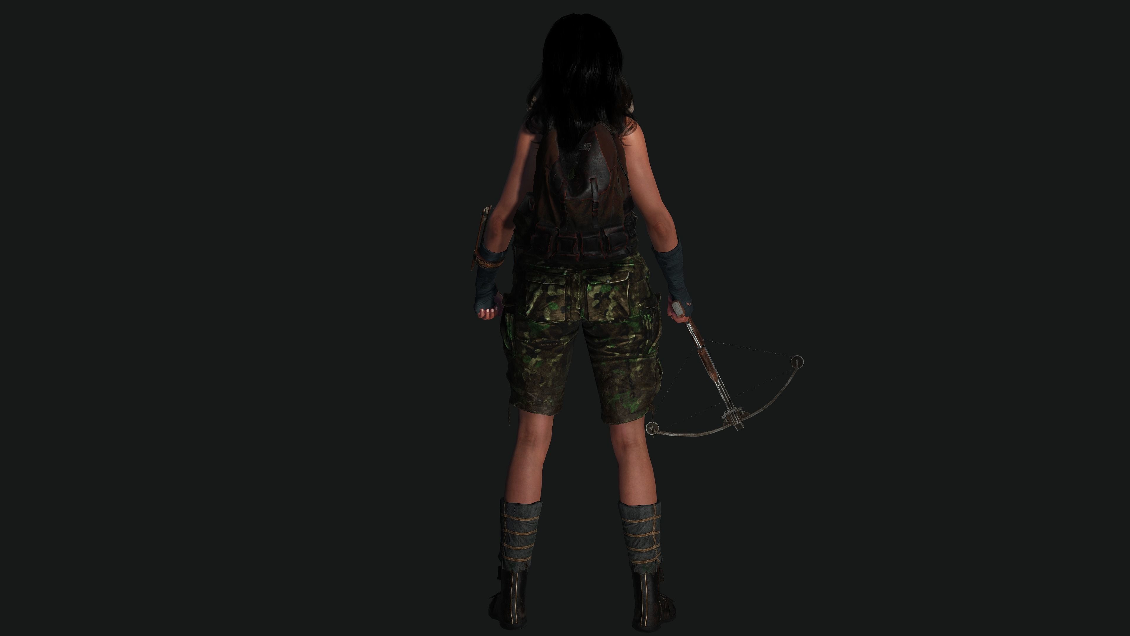 3D model 3D FEMALE APOCALYPSE SURVIVAL ALICE-REALISTIC RIG GAME ...