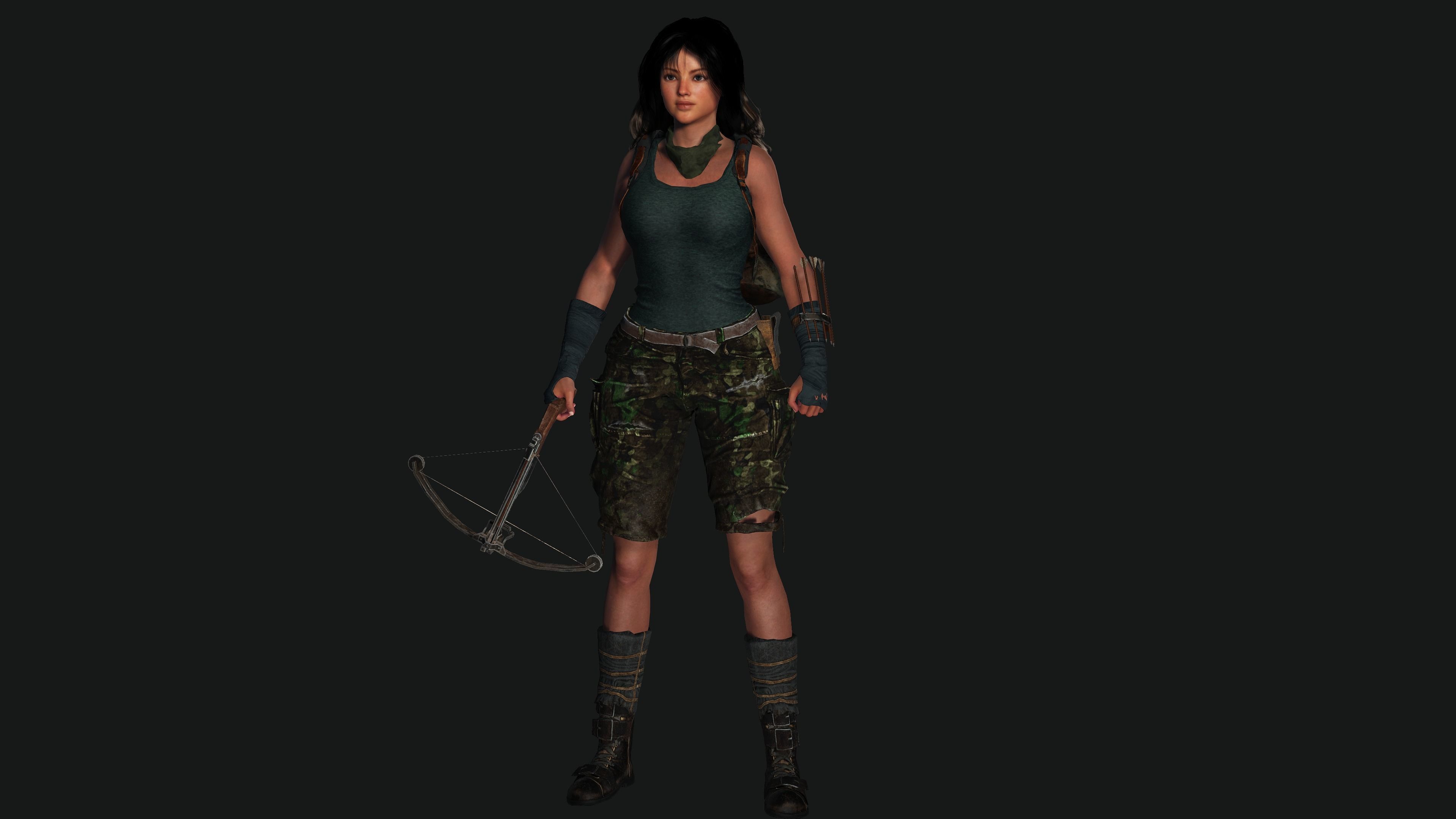 3D model 3D FEMALE APOCALYPSE SURVIVAL ALICE-REALISTIC RIG GAME ...