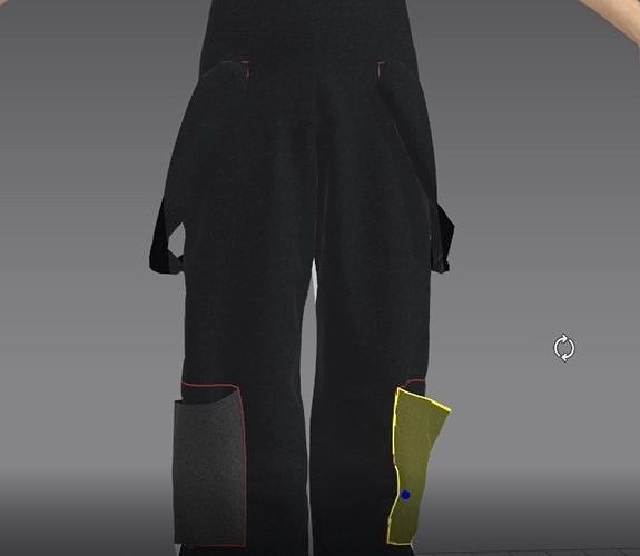 cargo pants with 2 pockets by marvelous designer 3D model | CGTrader