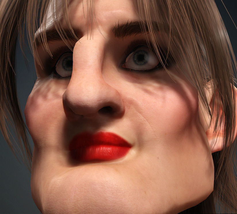 Mrs Ugly Rigged 3D Model 3D model rigged | CGTrader