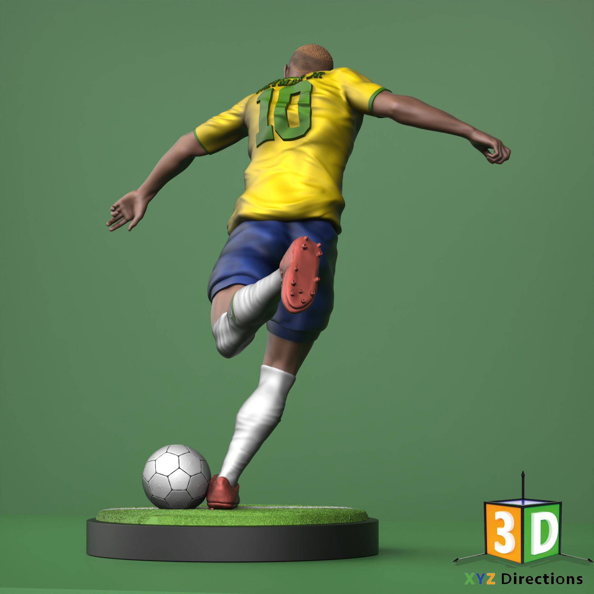 Neymar Figure 3D Model by XYZ - 3D Printing - 3D Models 3D model | CGTrader