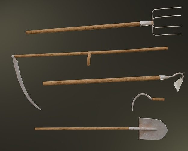3D model Agricultural Tools Collection VR / AR / low-poly | CGTrader