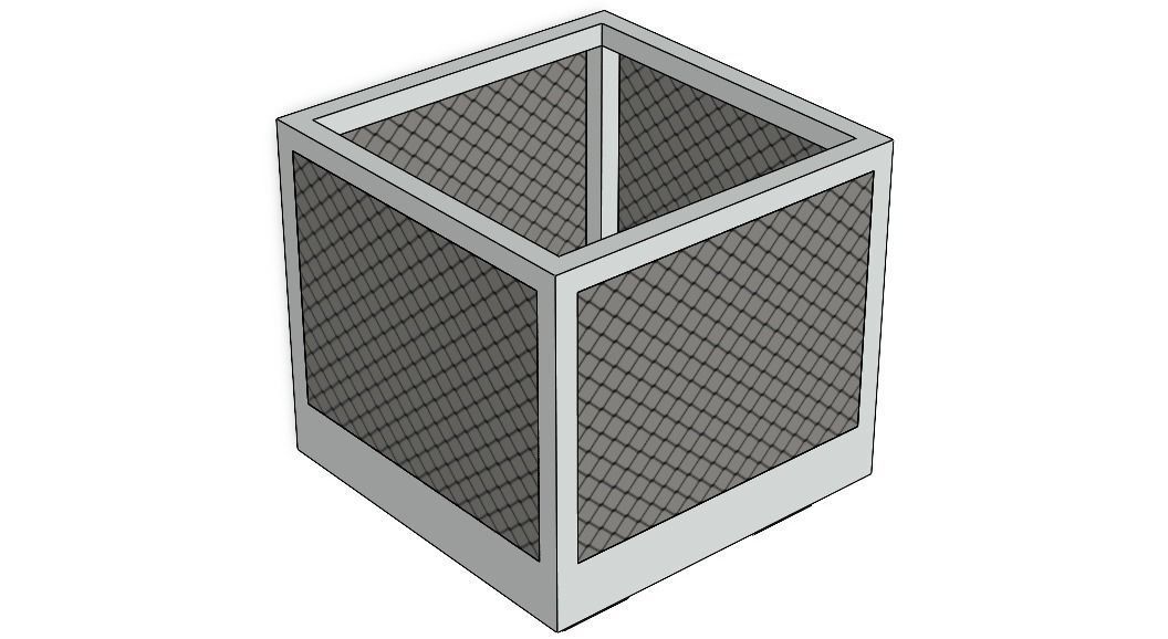 Chain Link Metal Container free 3D model rigged | CGTrader