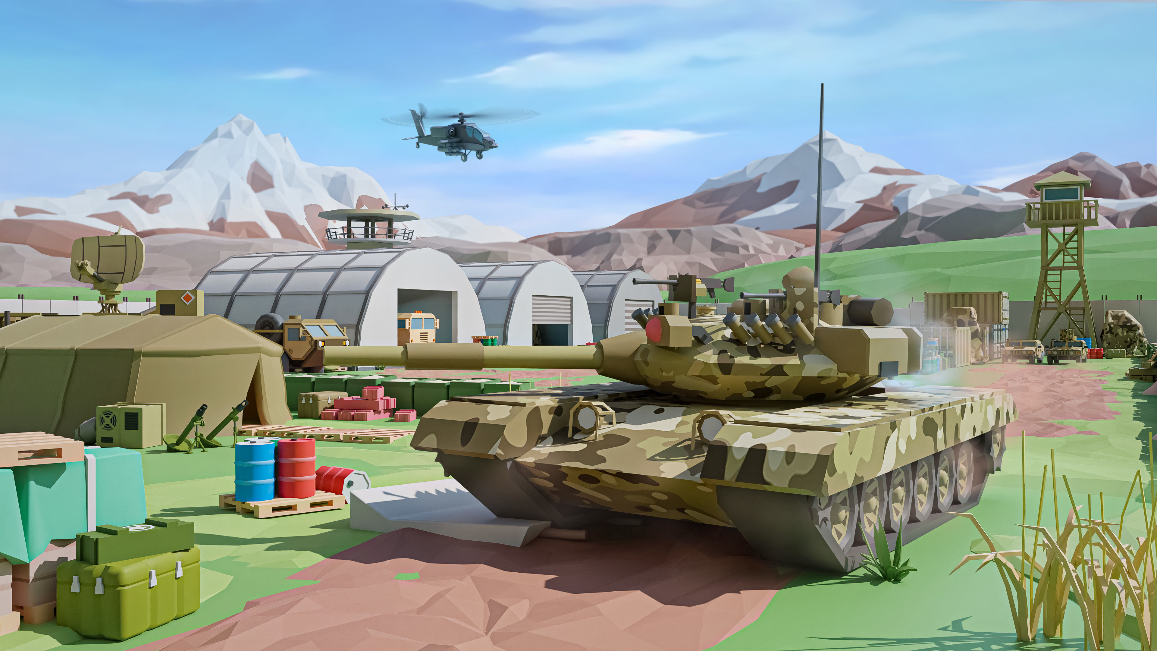 3D model Military 2 VR / AR / low-poly | CGTrader