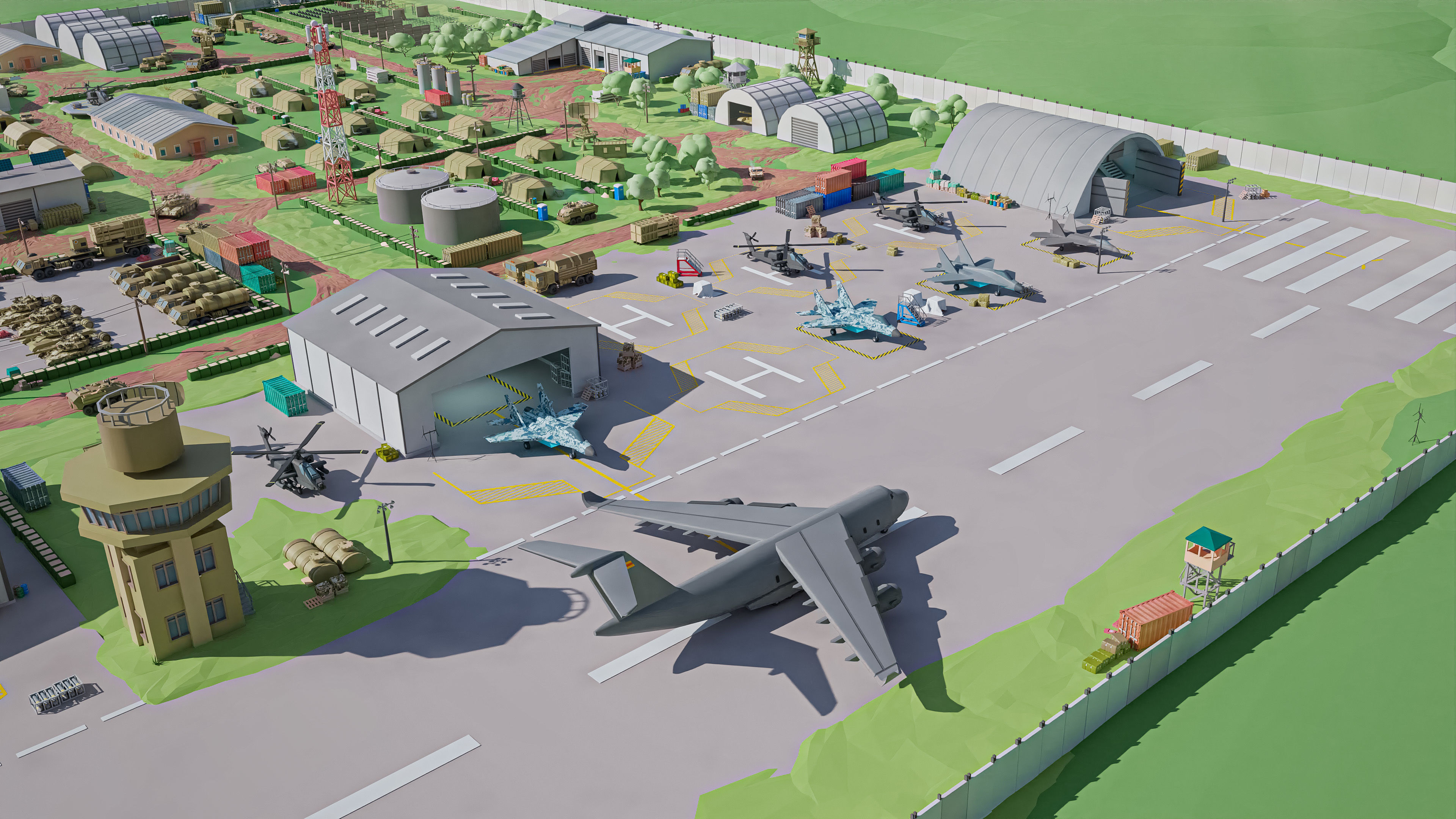 3D model Military 2 VR / AR / low-poly | CGTrader