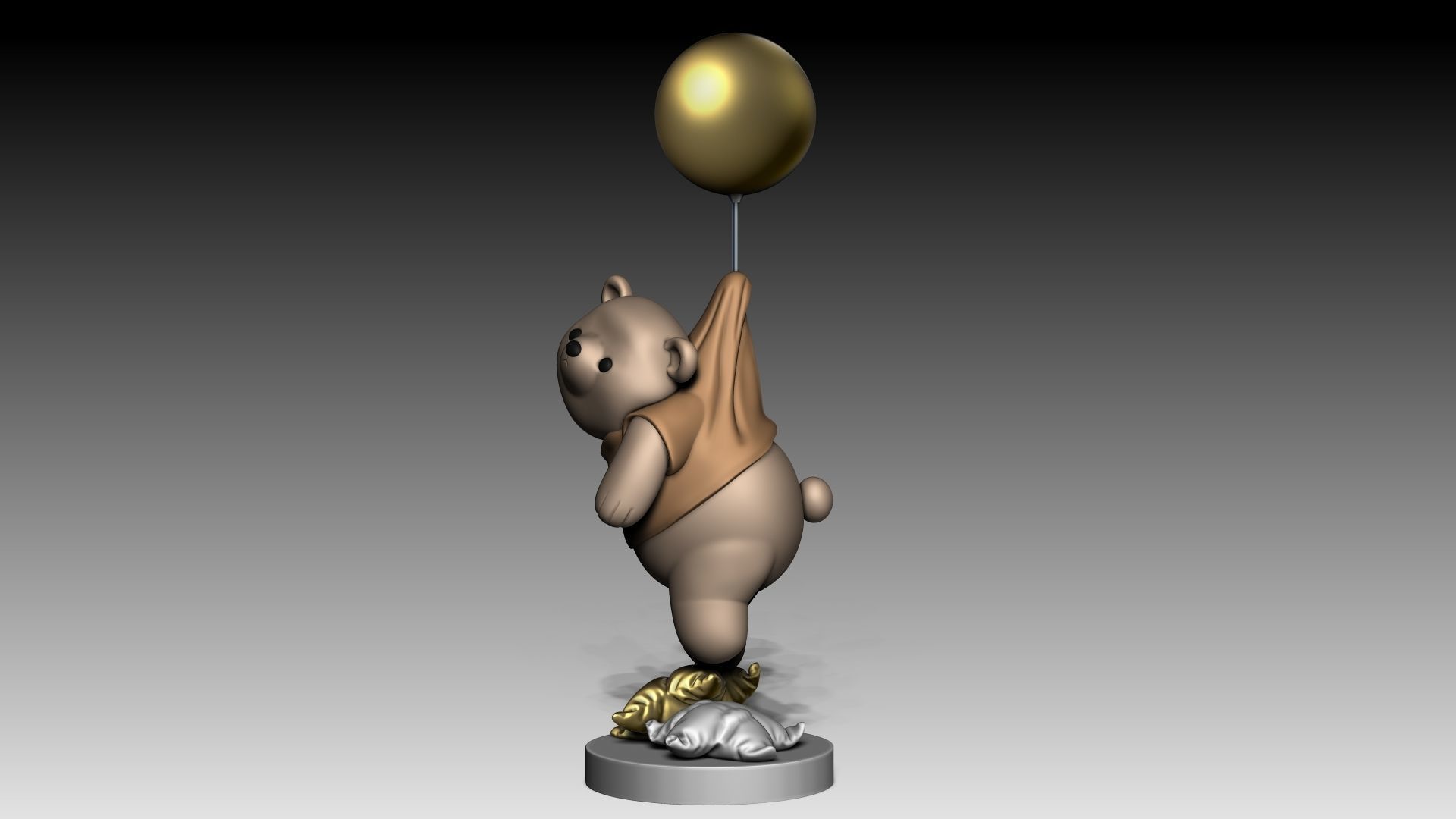 Cute Teddy Bear 3D model 3D printable | CGTrader