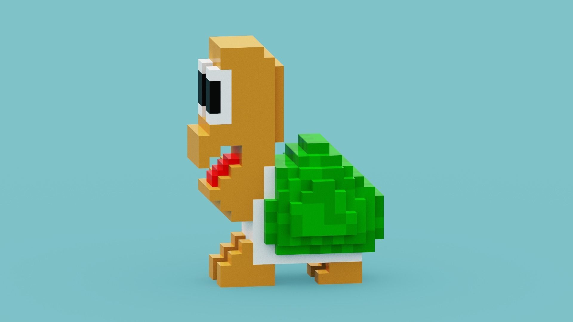 3D model Mario Turtle VR / AR / low-poly | CGTrader