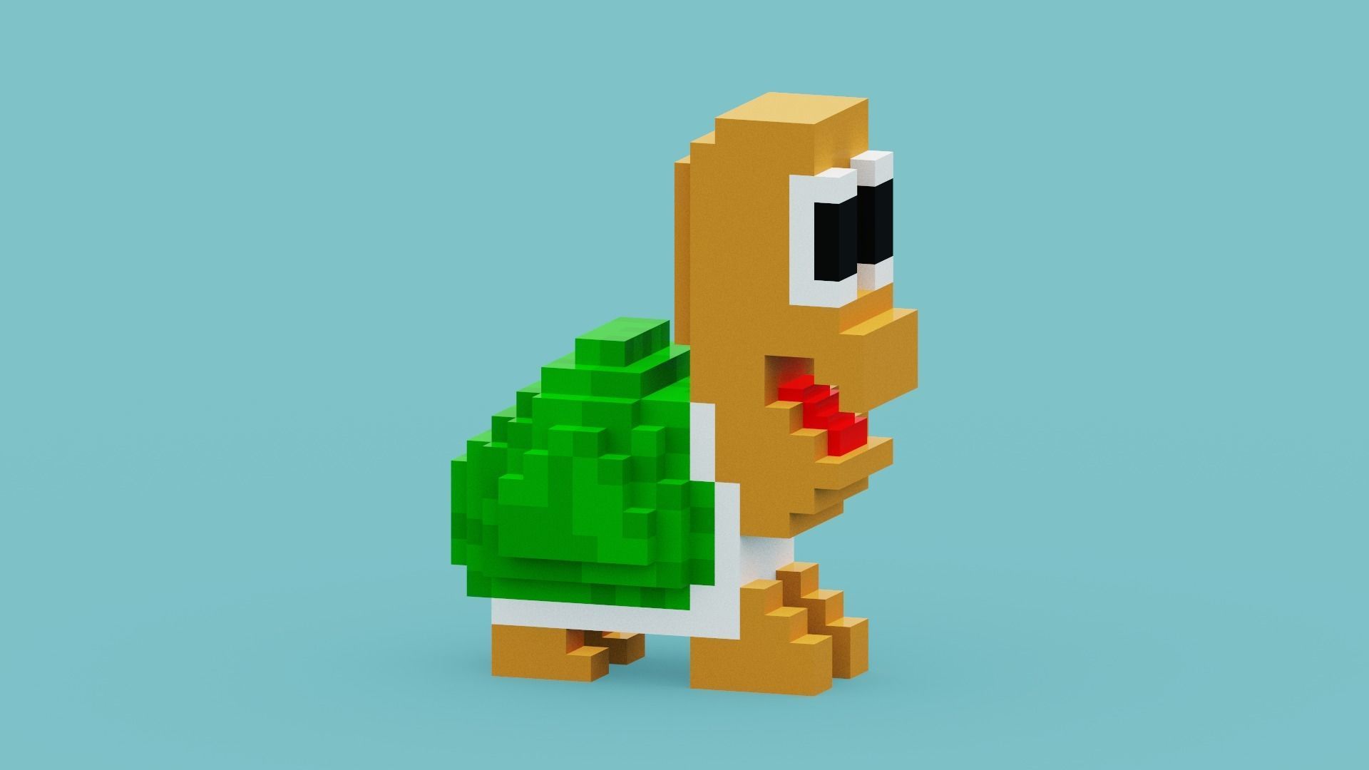 3D model Mario Turtle VR / AR / low-poly | CGTrader
