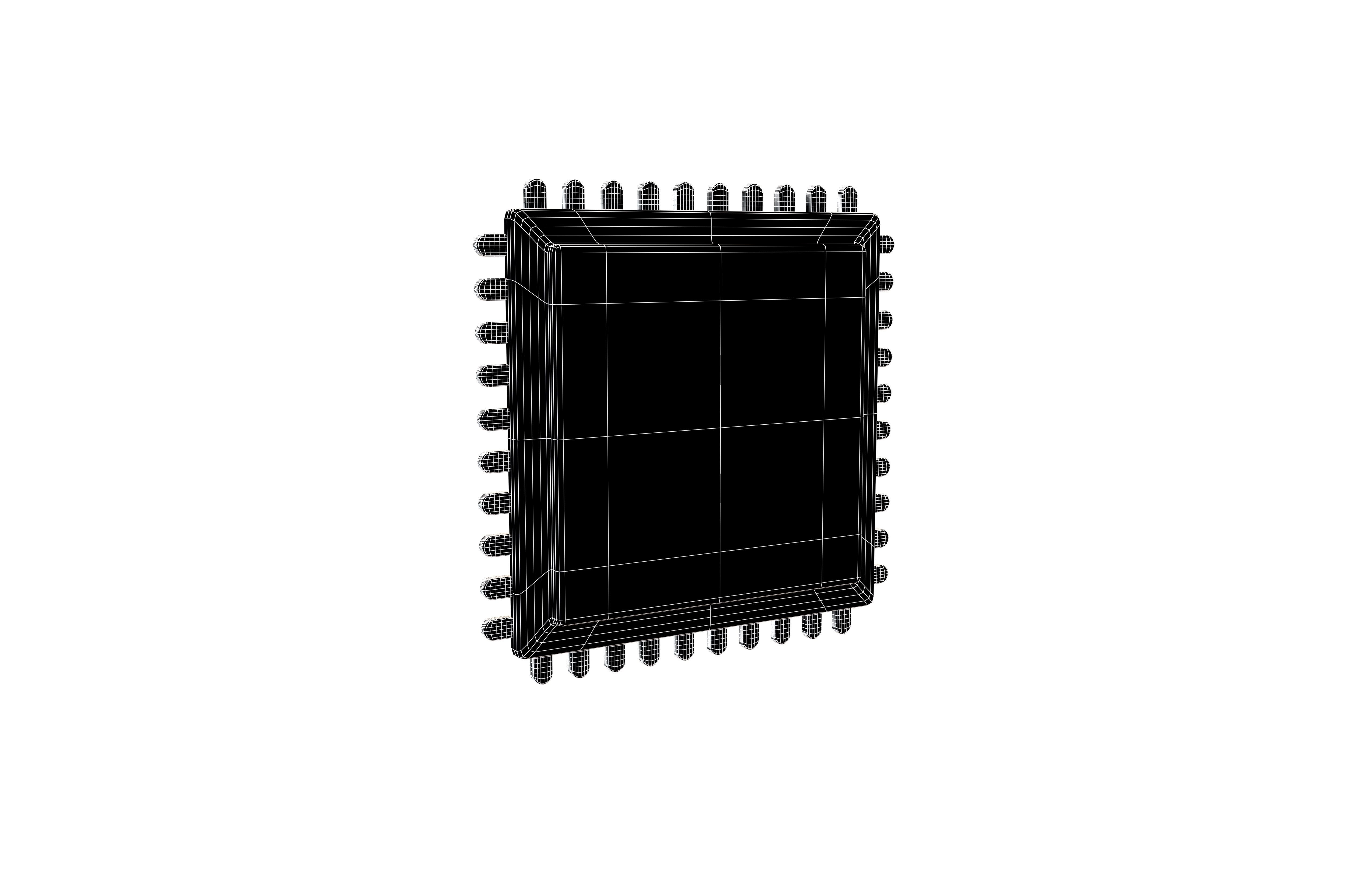 3D model Chip Icon v1 004 VR / AR / low-poly | CGTrader