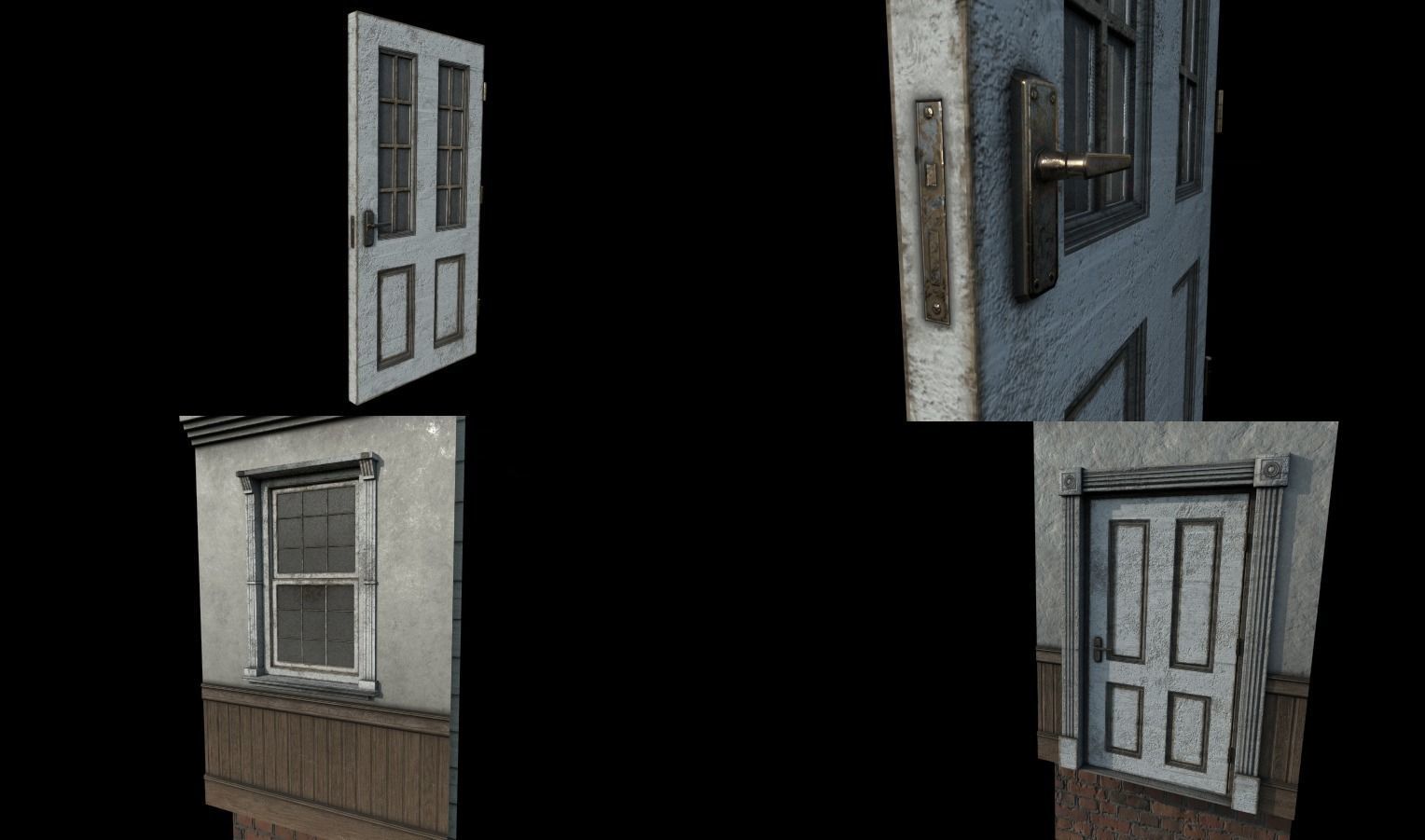 3D model Horror House and Furniture Pack VR / AR / low-poly | CGTrader