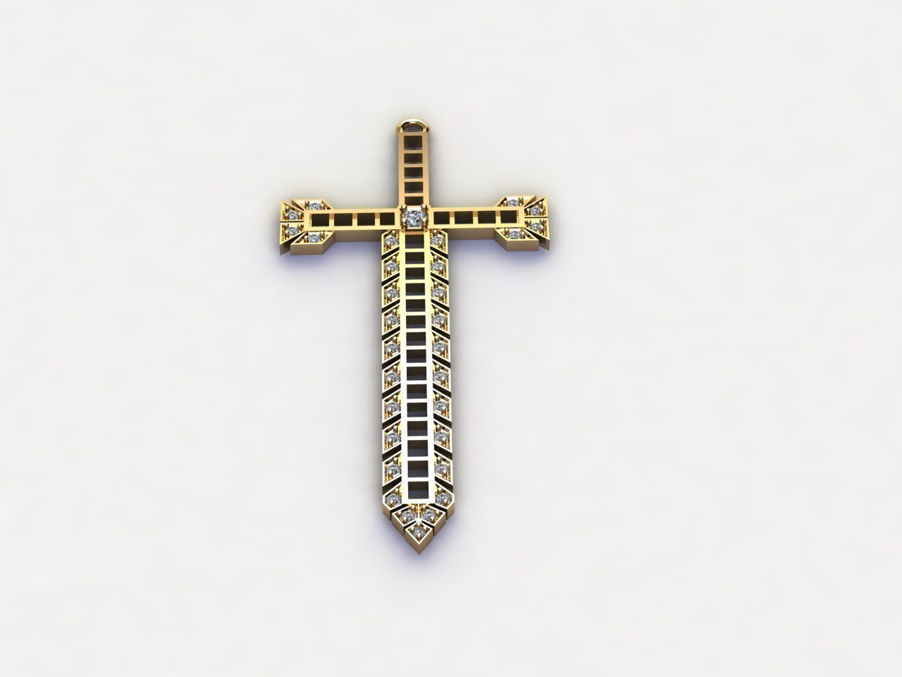 Cross Jesus Christ Pendant Cad P8 3D model 3D printable | CGTrader