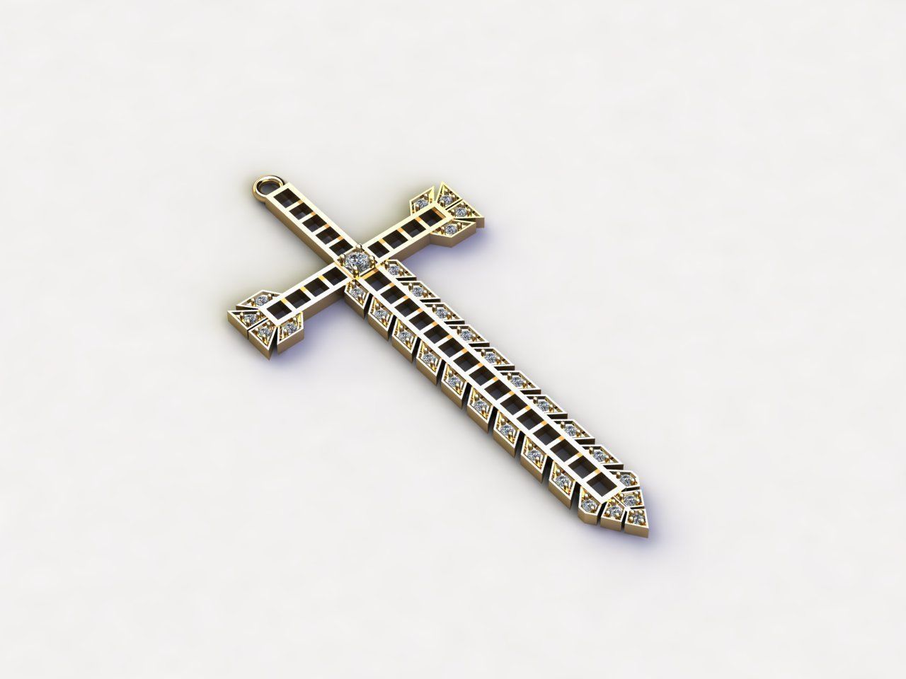 Cross Jesus Christ Pendant Cad P8 3D model 3D printable | CGTrader