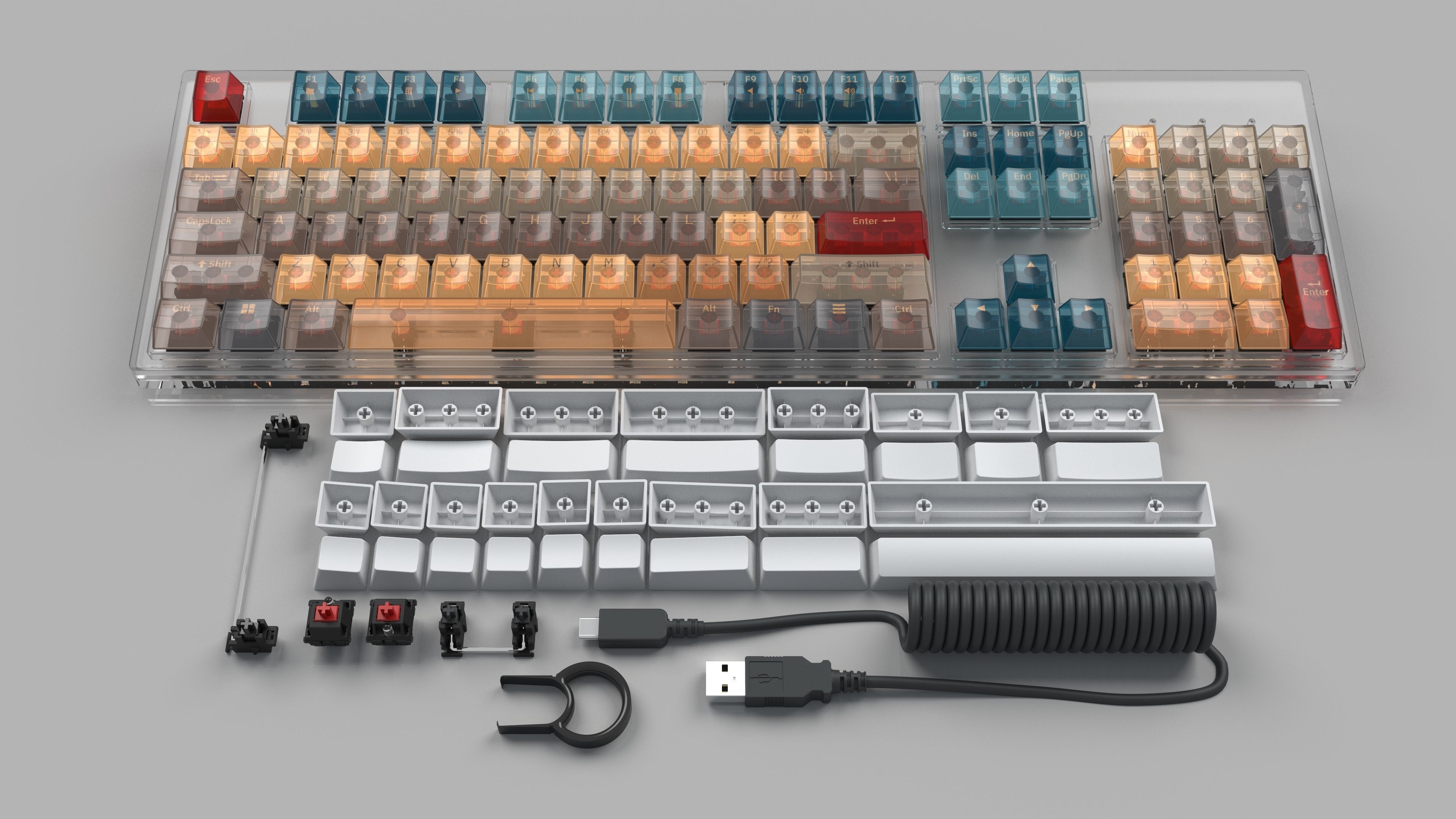 Mechanical Keyboard 3D model | CGTrader