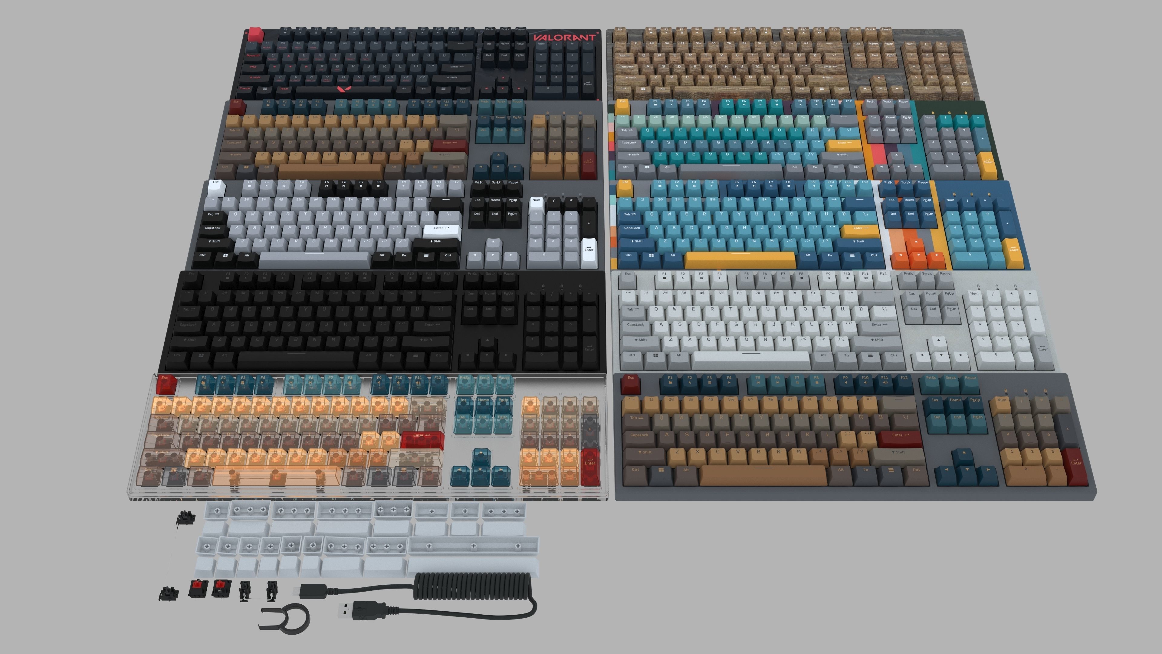 Mechanical Keyboard 3D model | CGTrader