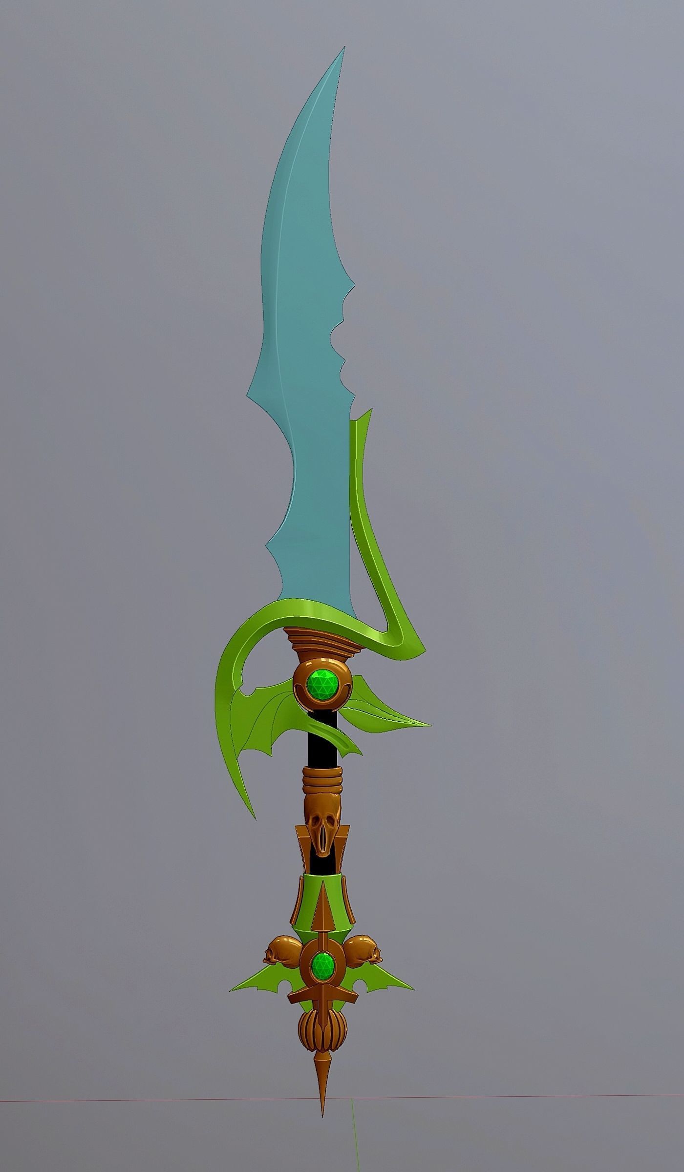Fantasy style dagger 1 3D model | CGTrader