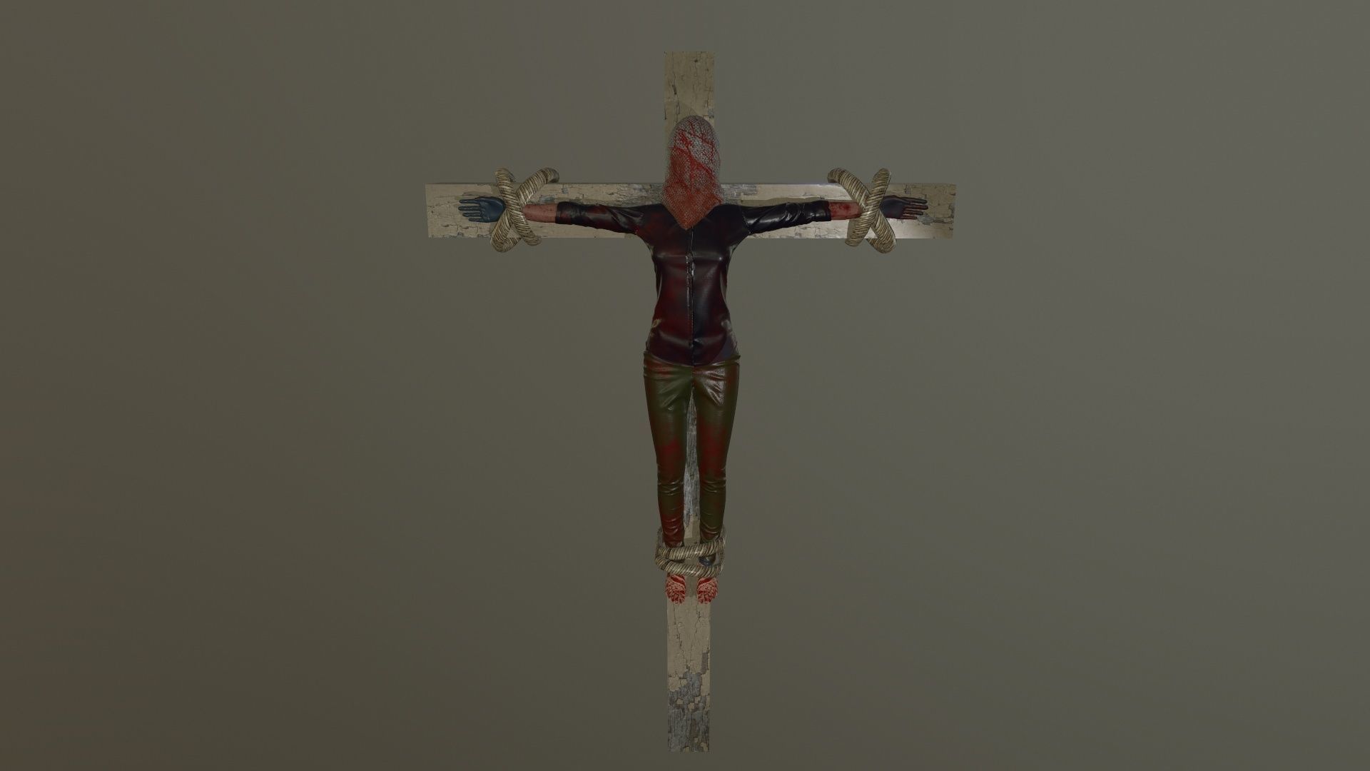 3D model Crucified dead woman VR / AR / low-poly | CGTrader