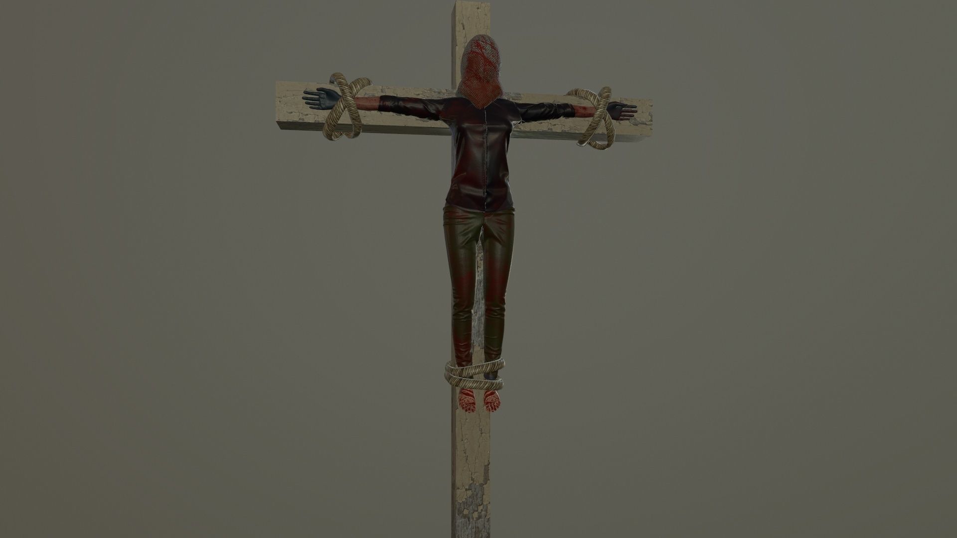 3D model Crucified dead woman VR / AR / low-poly | CGTrader