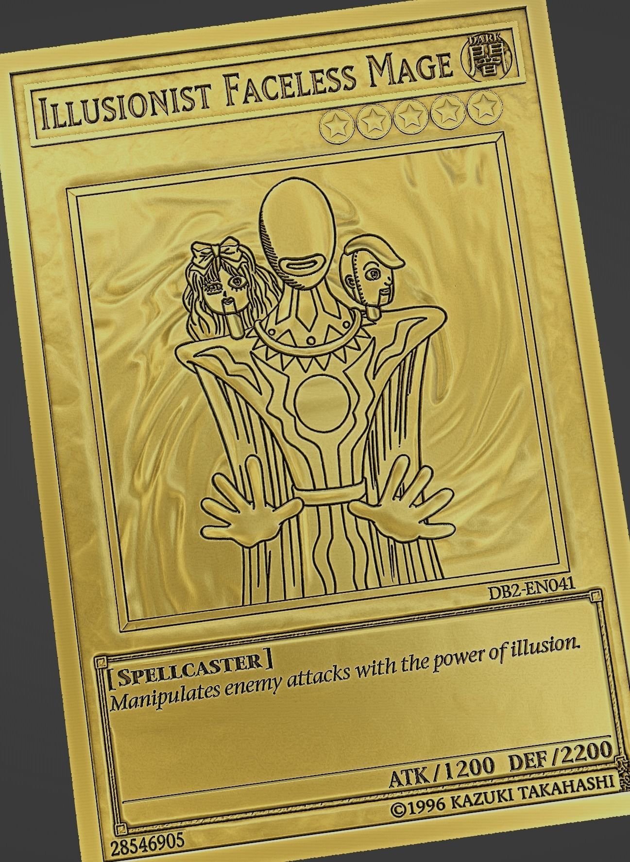 illusionist faceless mage - mage - yugioh 3D model 3D printable | CGTrader