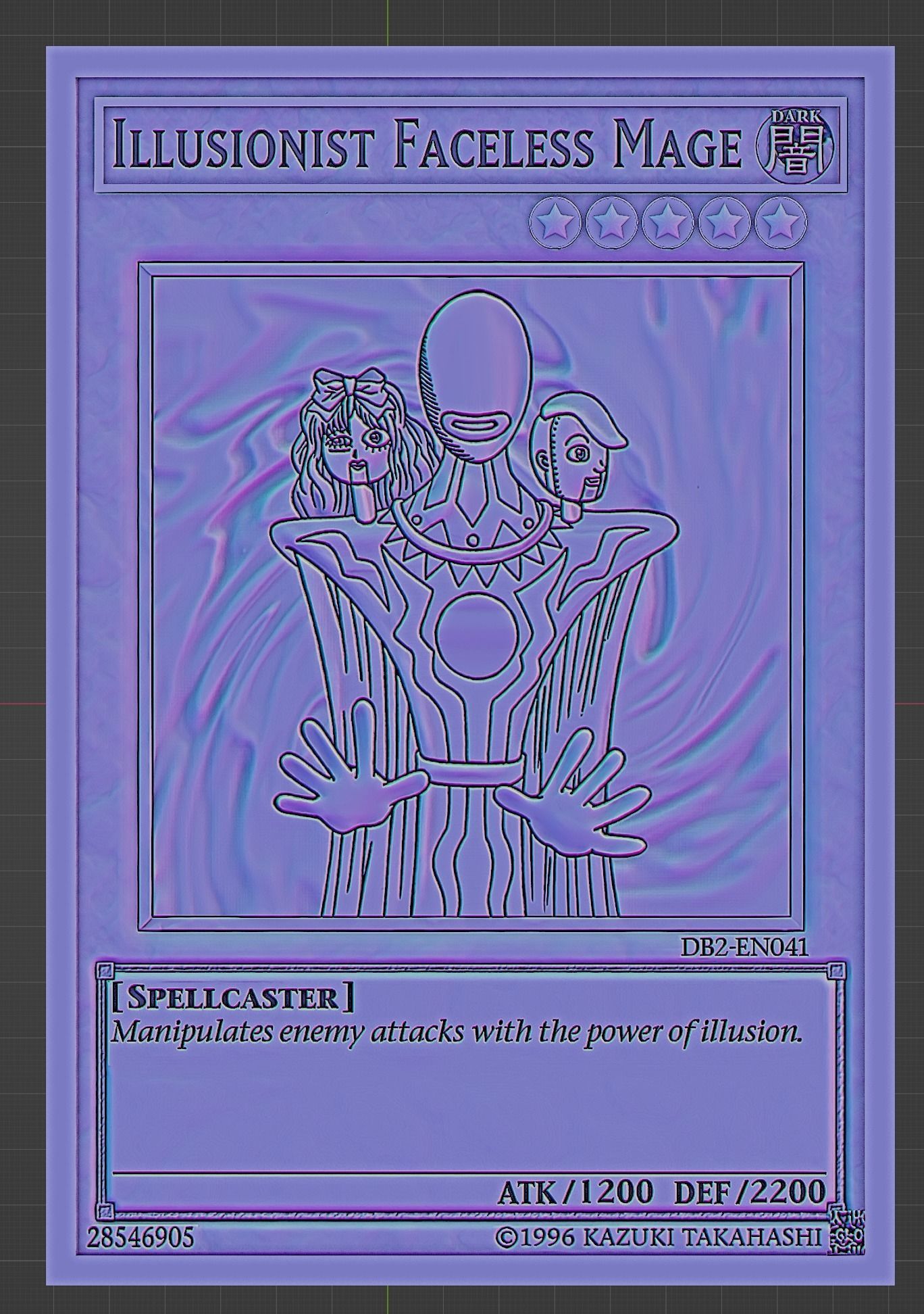 illusionist faceless mage - mage - yugioh 3D model 3D printable | CGTrader