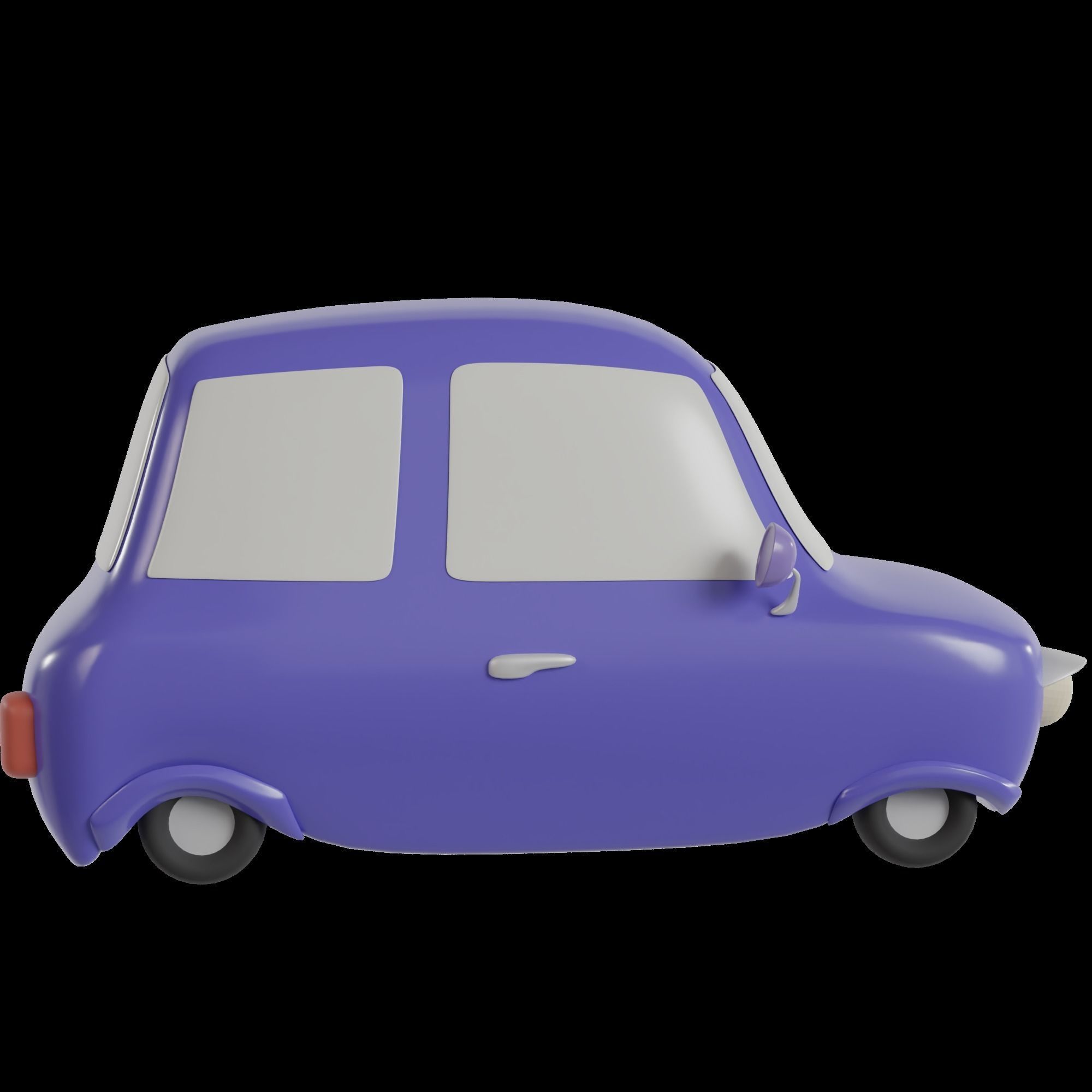Car cartoon Character 3D model | CGTrader
