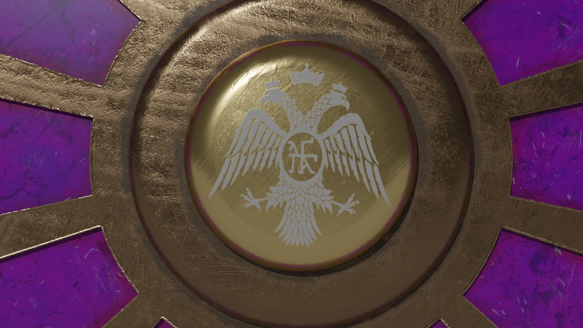 3D model Timeless Majesty Antique Byzantine Shield VR / AR / low-poly ...