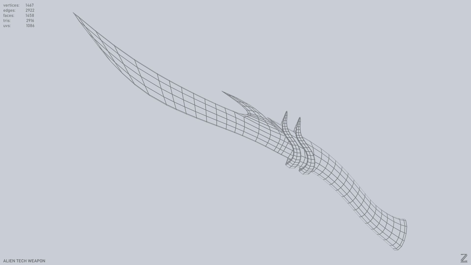 3D model Alien tech weapon VR / AR / low-poly | CGTrader