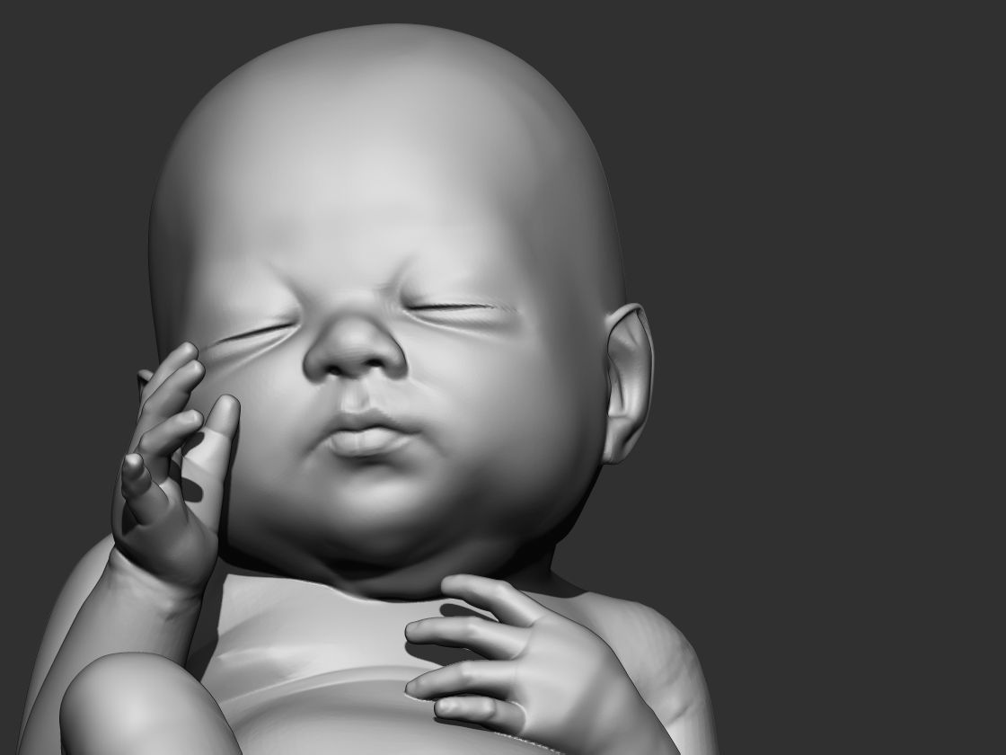New born baby Boy 3d model for 3d printing 3D model 3D printable | CGTrader
