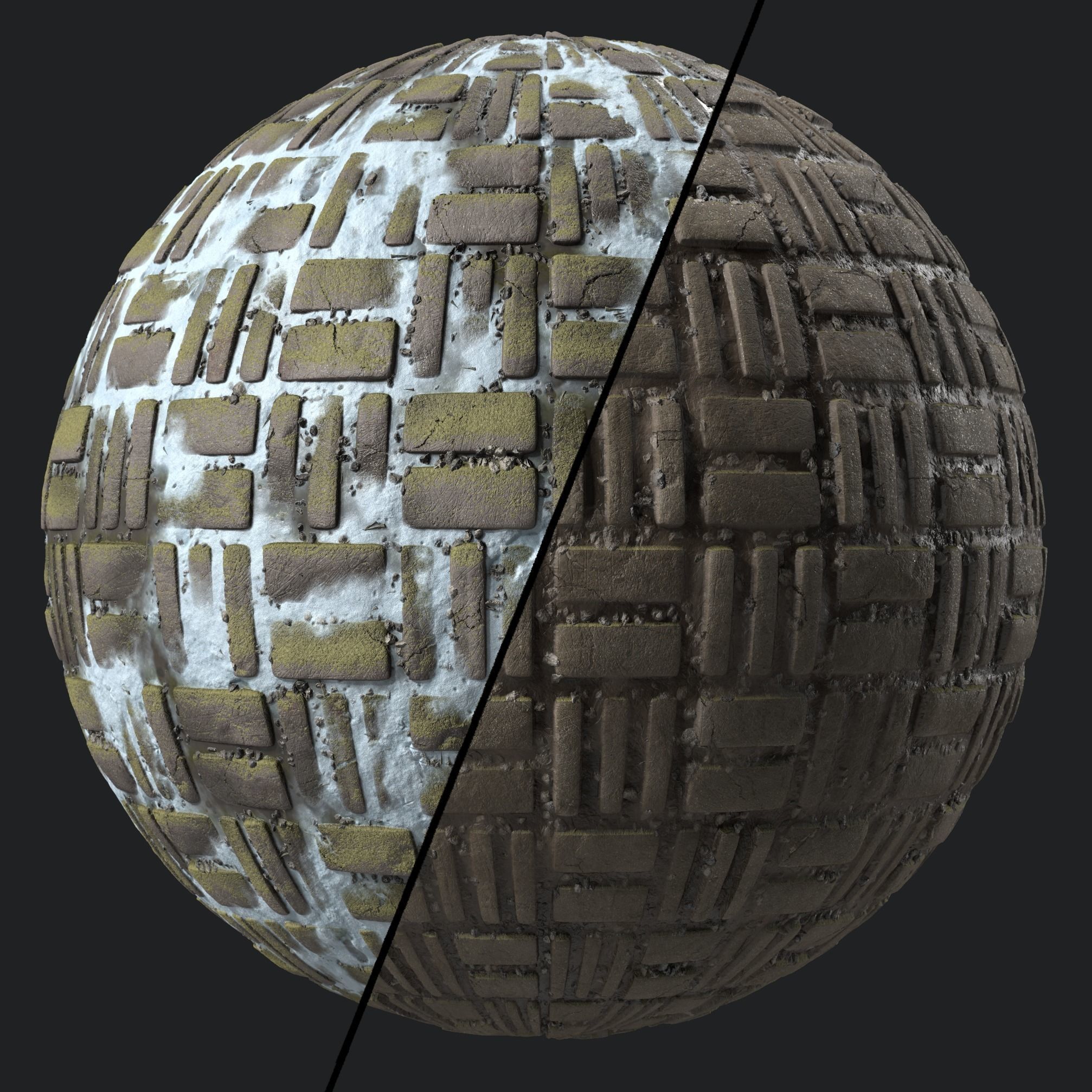 Texture Pavement Materials 30- Paving By Snow and Mud Pbr 4k Seamless ...