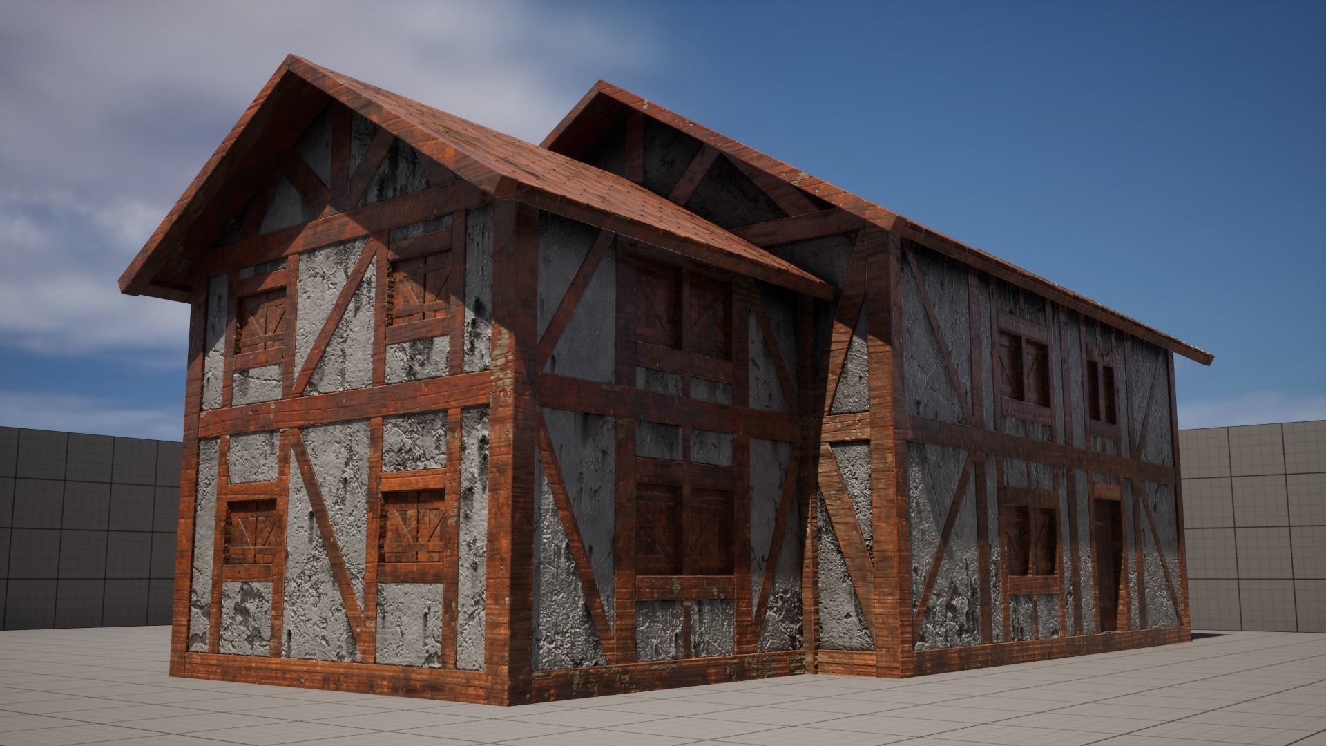 3D model Low Poly Medieval House VR / AR / low-poly | CGTrader