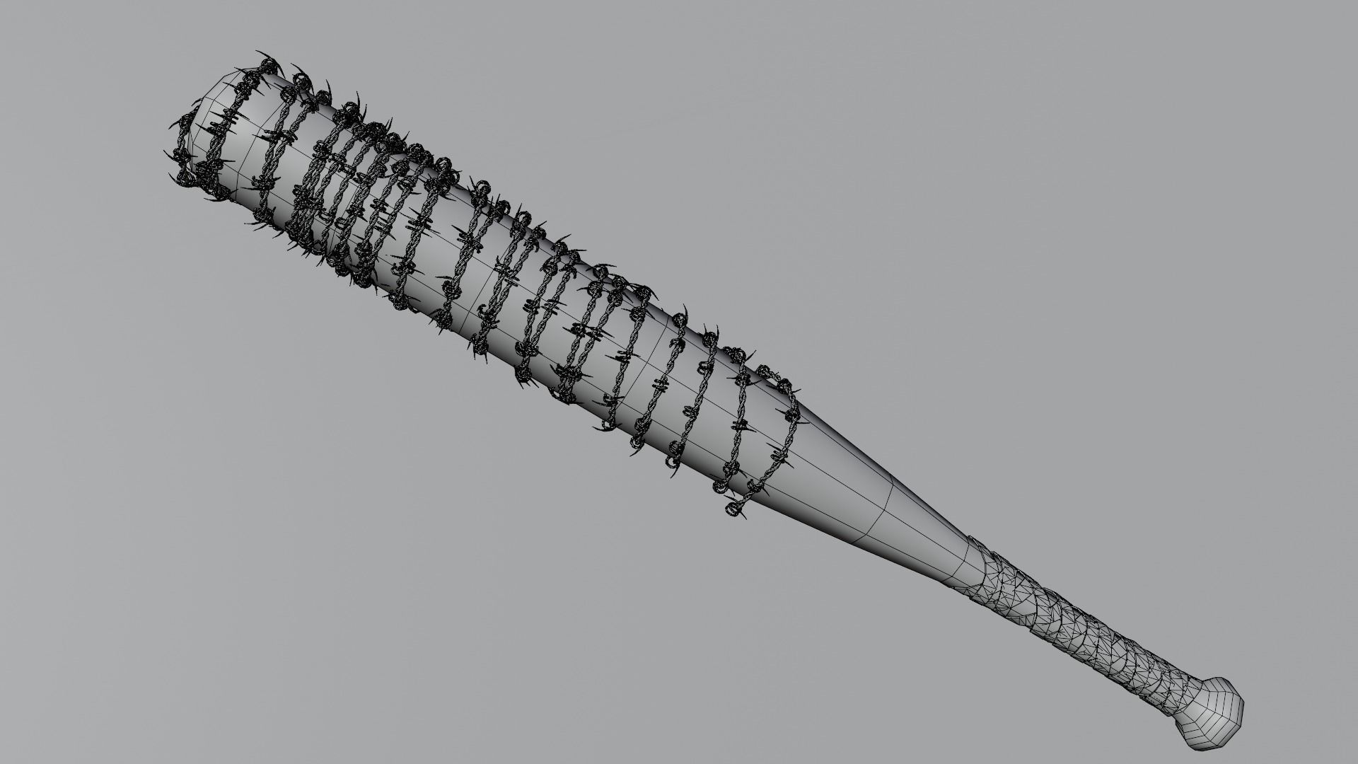 BaseBall Bat with Barbwire free VR / AR / low-poly 3D model | CGTrader