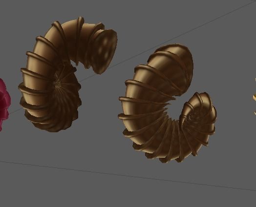 12 Ram horns 3D model | CGTrader