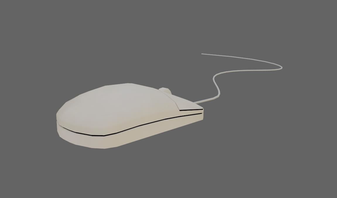 3D model Old Mouse with Wire VR / AR / low-poly | CGTrader
