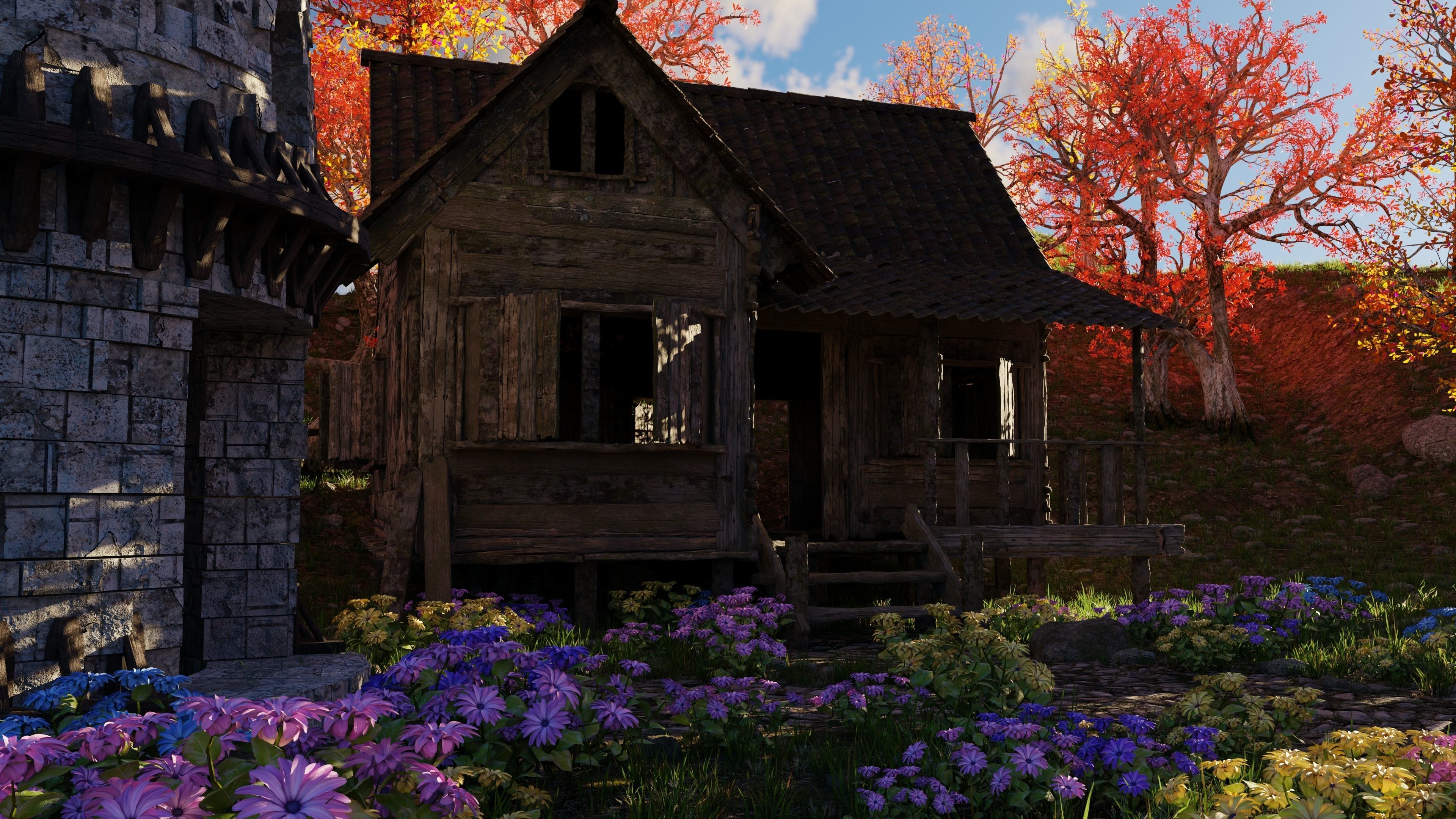 Tower Scene 3D model | CGTrader