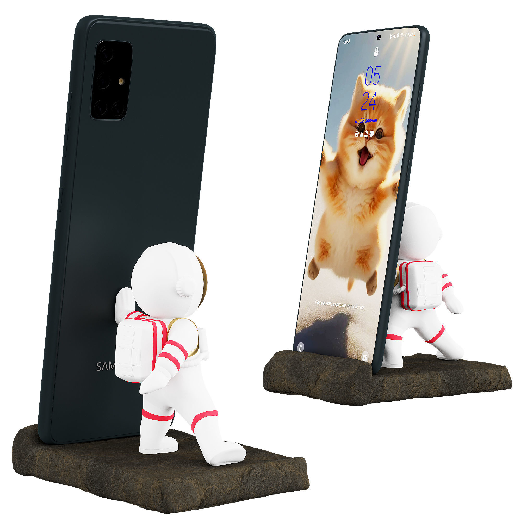 Astronaut mobile phone holder 3D model | CGTrader