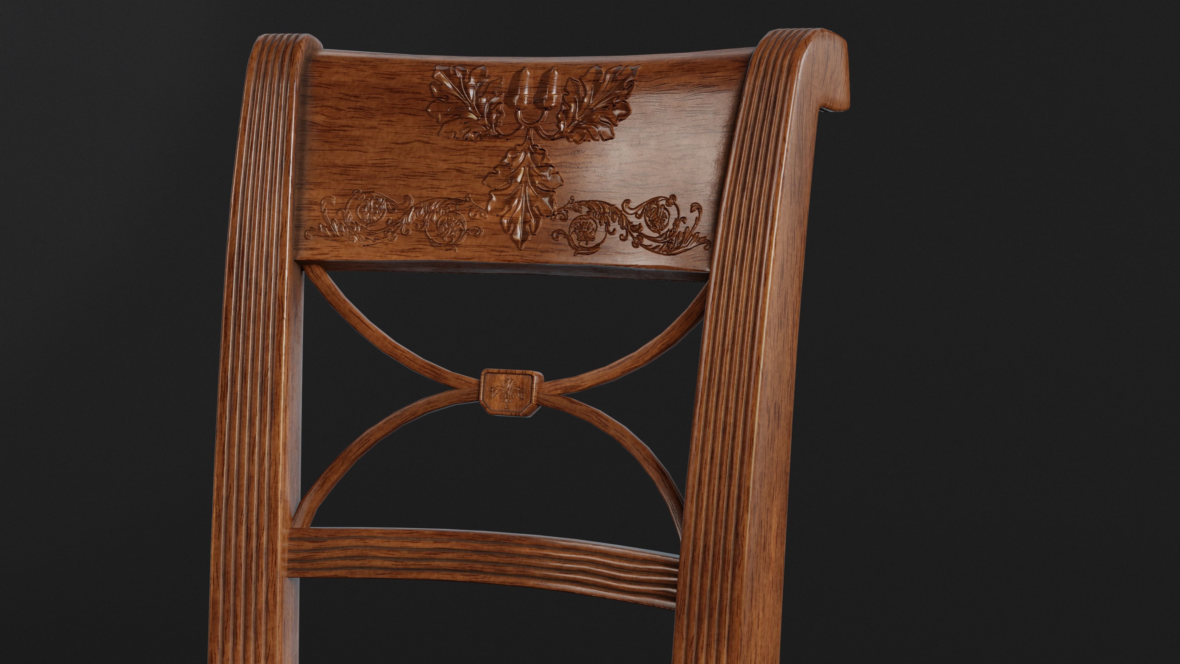 3D model Classic Vintage Chair Low-Poly VR / AR / low-poly | CGTrader