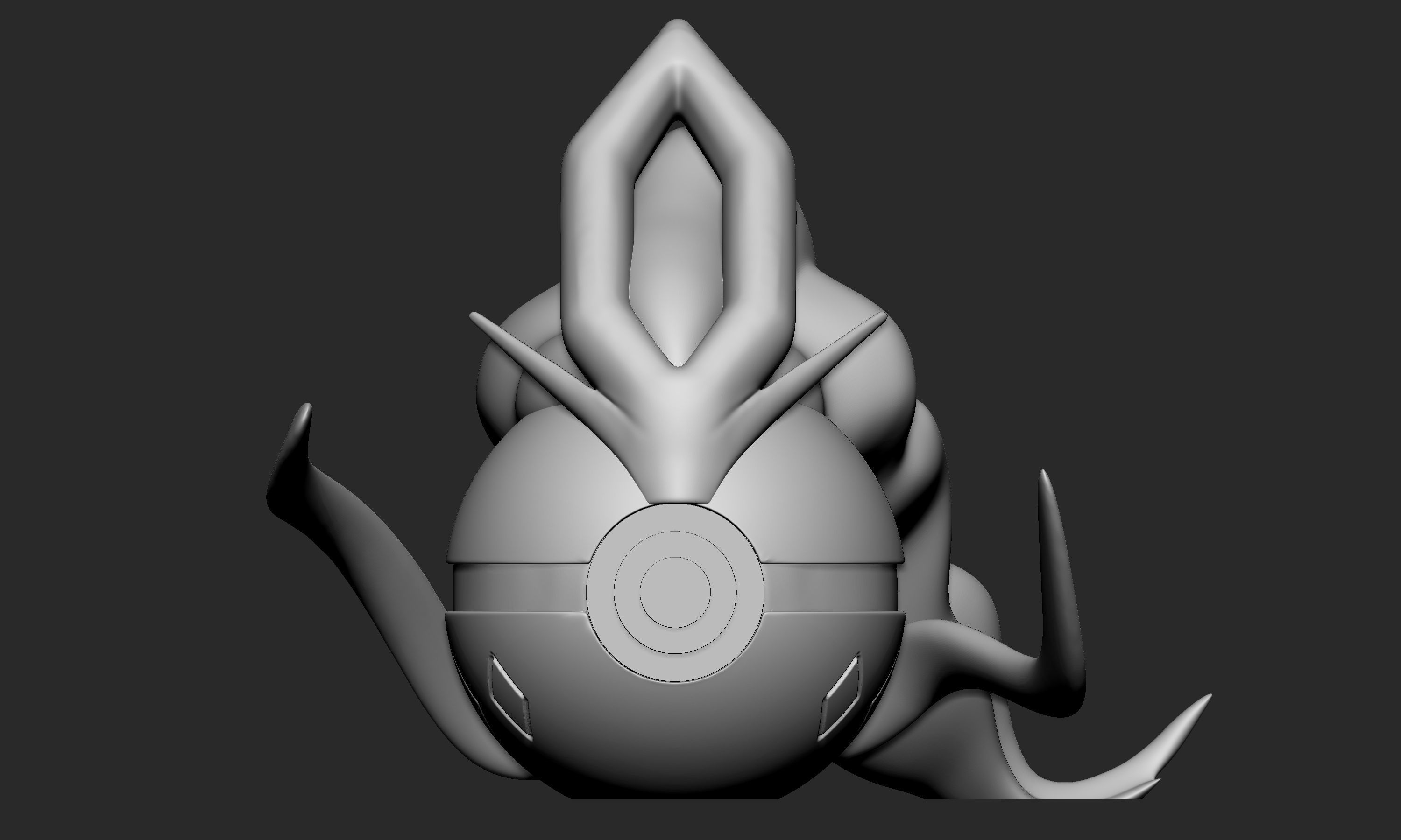 Pokemon Suicune Pokeball 3D model 3D printable | CGTrader