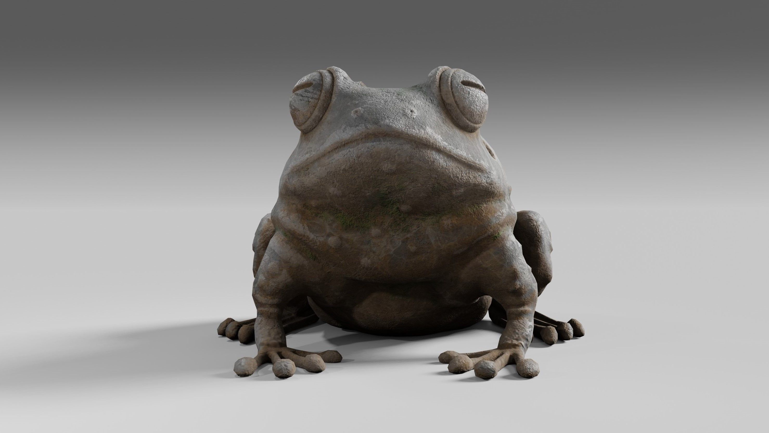 3D model Stone Frog VR / AR / low-poly | CGTrader