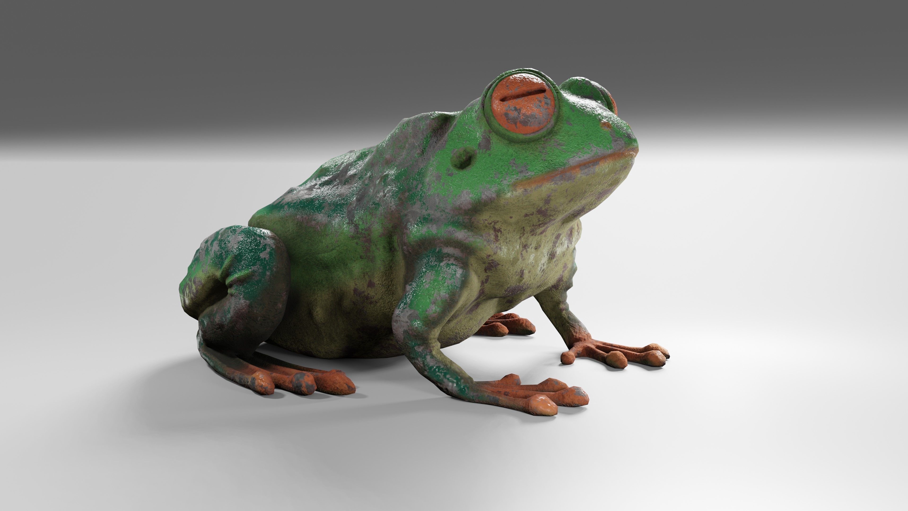 3D model Stone Frog VR / AR / low-poly | CGTrader
