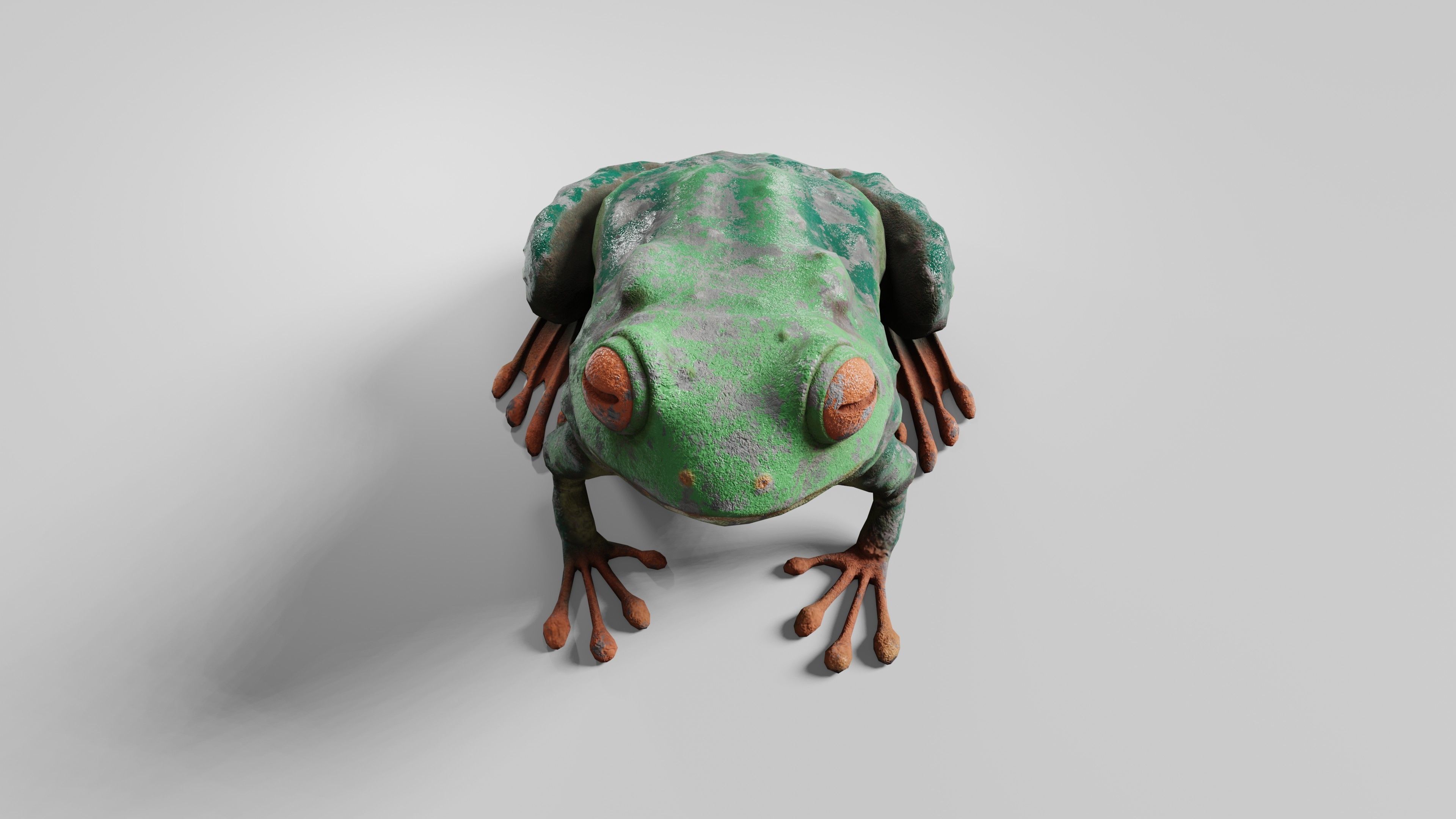 3D model Stone Frog VR / AR / low-poly | CGTrader