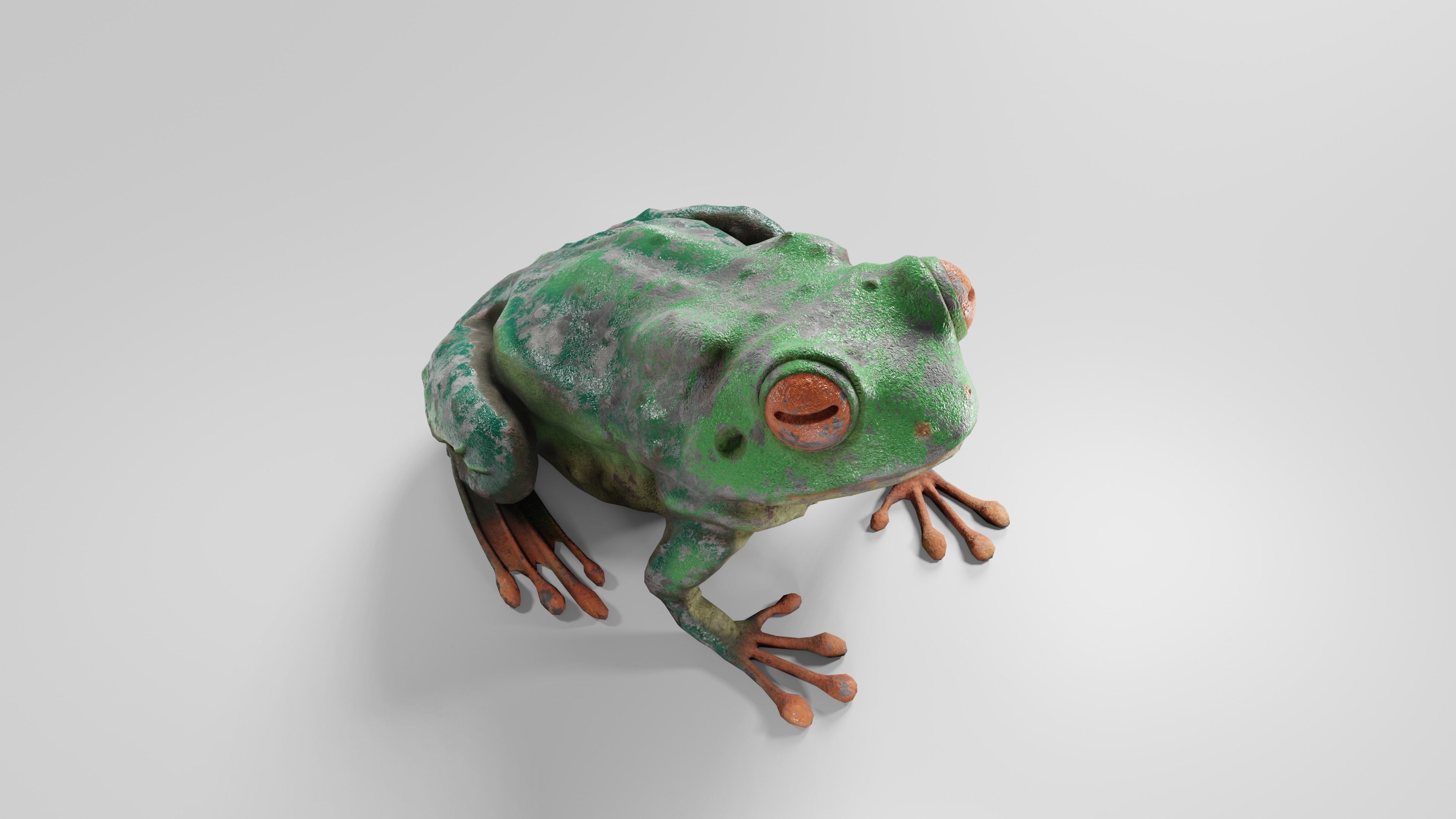 3D model Stone Frog VR / AR / low-poly | CGTrader