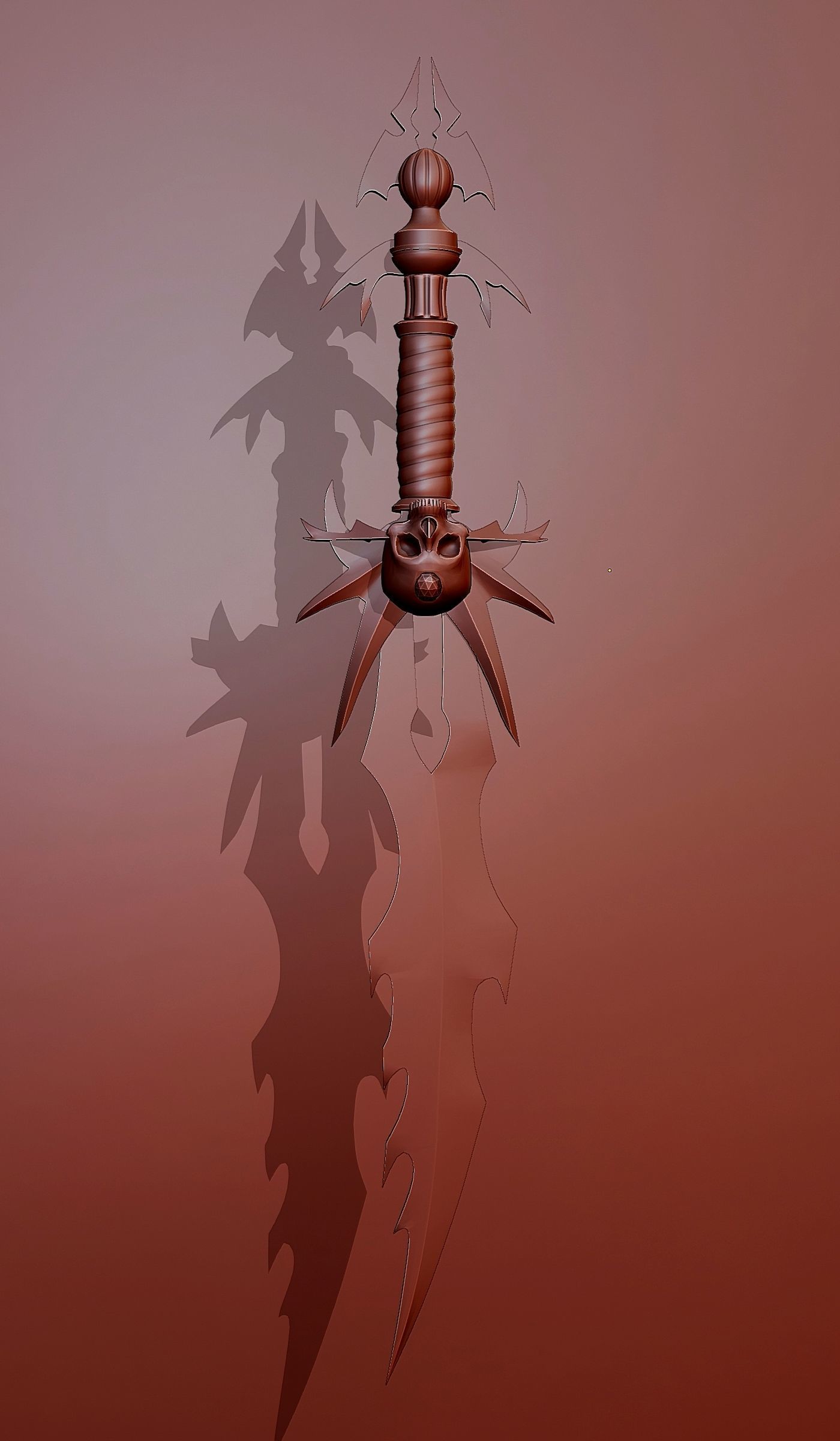 Fantasy style dagger 2 3D model | CGTrader