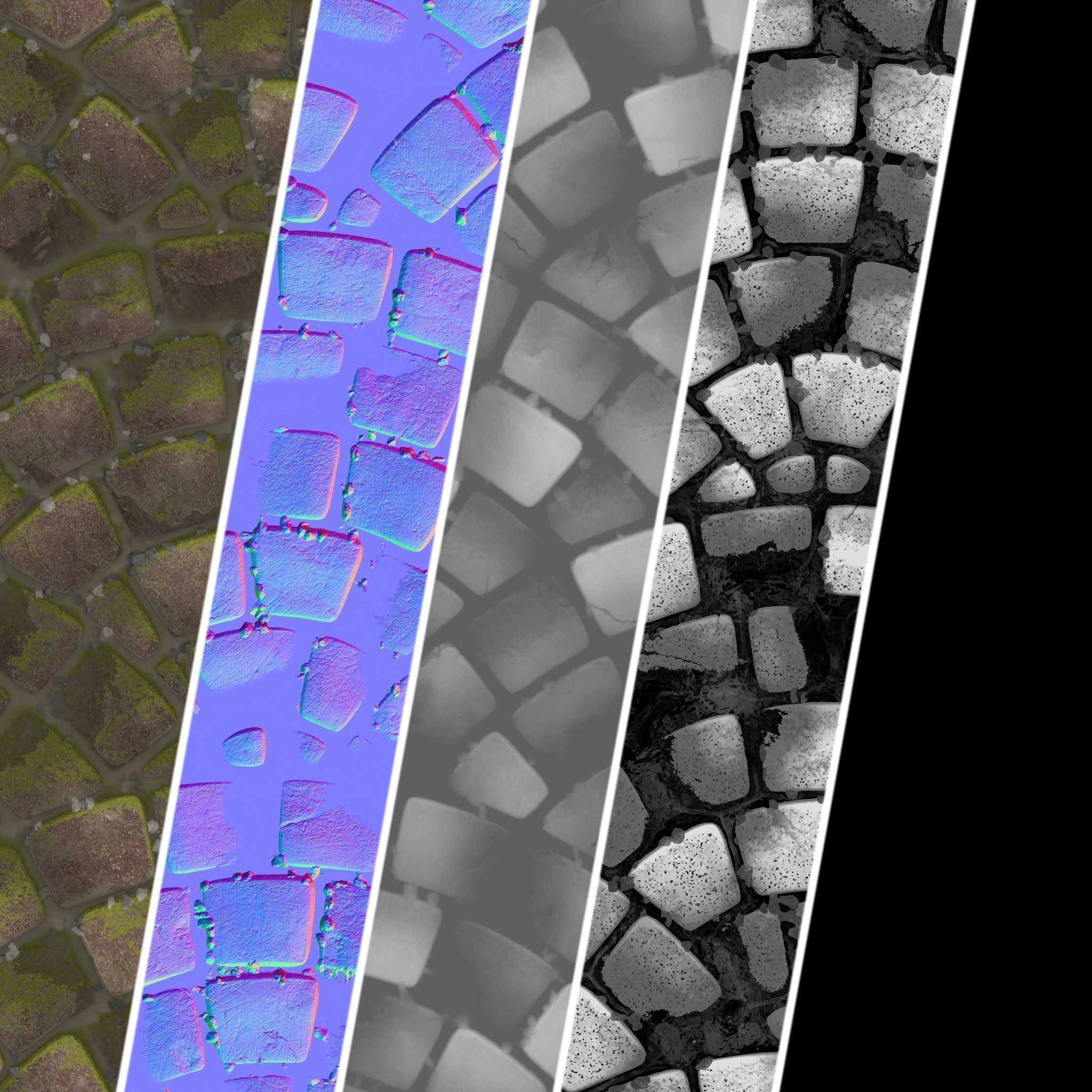 Texture Pavement Materials 33- By Water and Mud Pbr 4k Seamless VR / AR ...