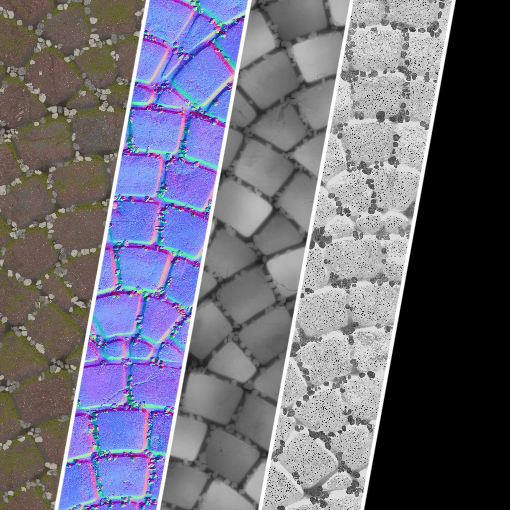 Texture Pavement Materials 33- By Water and Mud Pbr 4k Seamless VR / AR ...